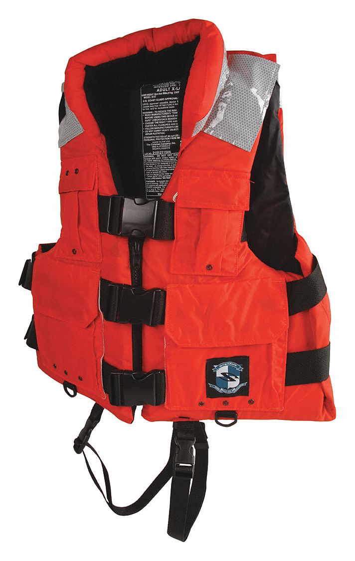 III, Foam, Flotation Vest - 48ZV14|4185ORG-08-000 - Grainger