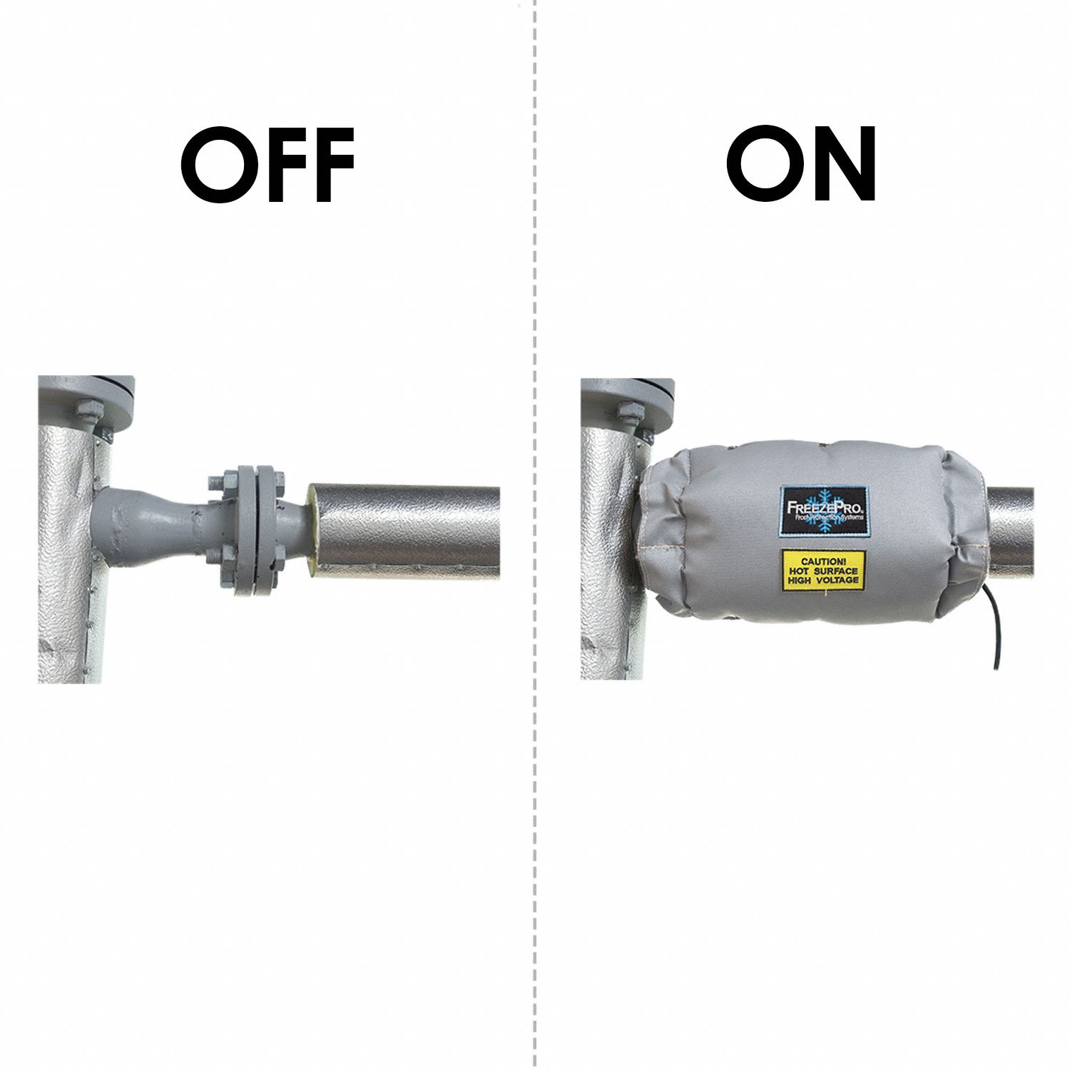 UNITHERM Insulated Pipe Jacket: For 31 in to 38 in Circumference ...