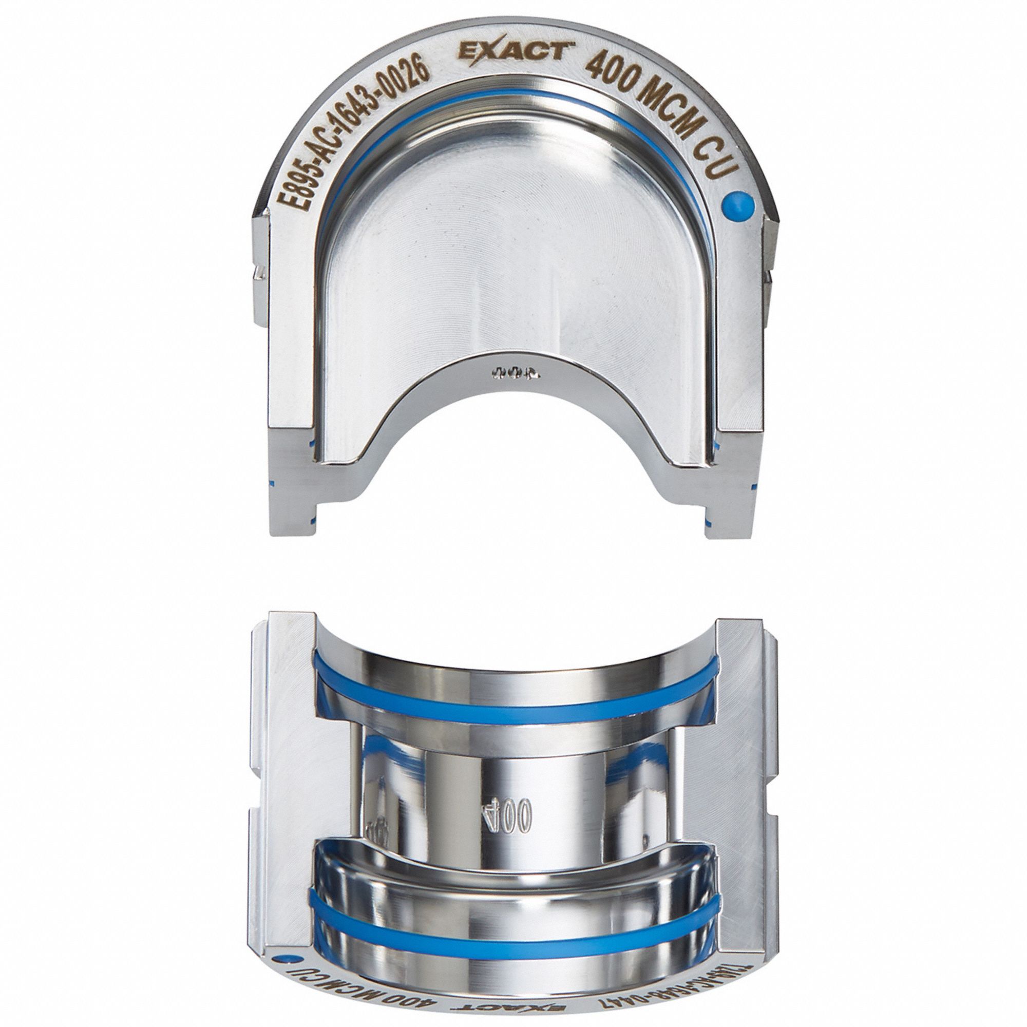 MILWAUKEE, 400 kcmil, U Style Dies, Upper and Lower Crimping Die ...