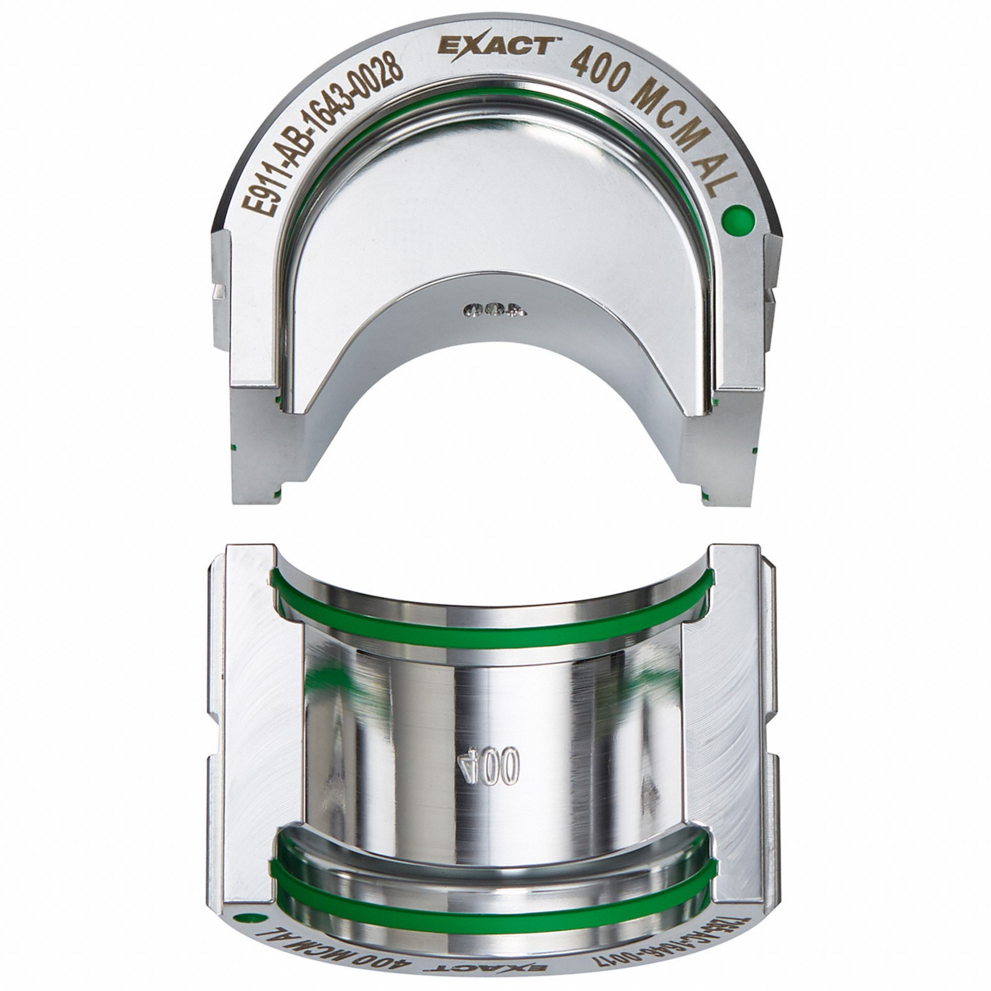 MILWAUKEE, 400 kcmil, U Style Dies, Upper and Lower Crimping Die ...