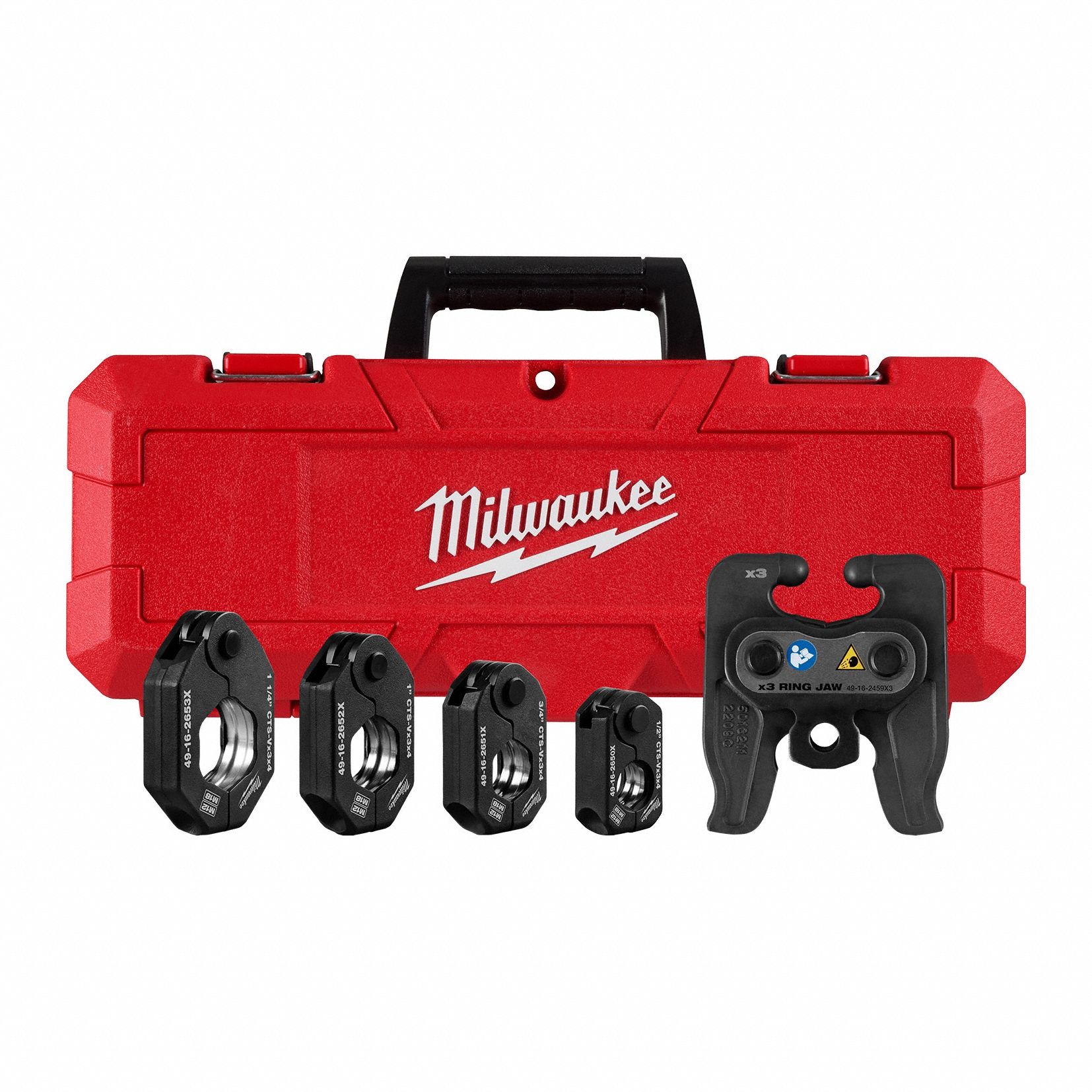 MILWAUKEE, 1/2 to 1 1/4 in Pipe, Copper/Stainless Steel, Press Ring Kit - 824XW1|49-16-2490X ...