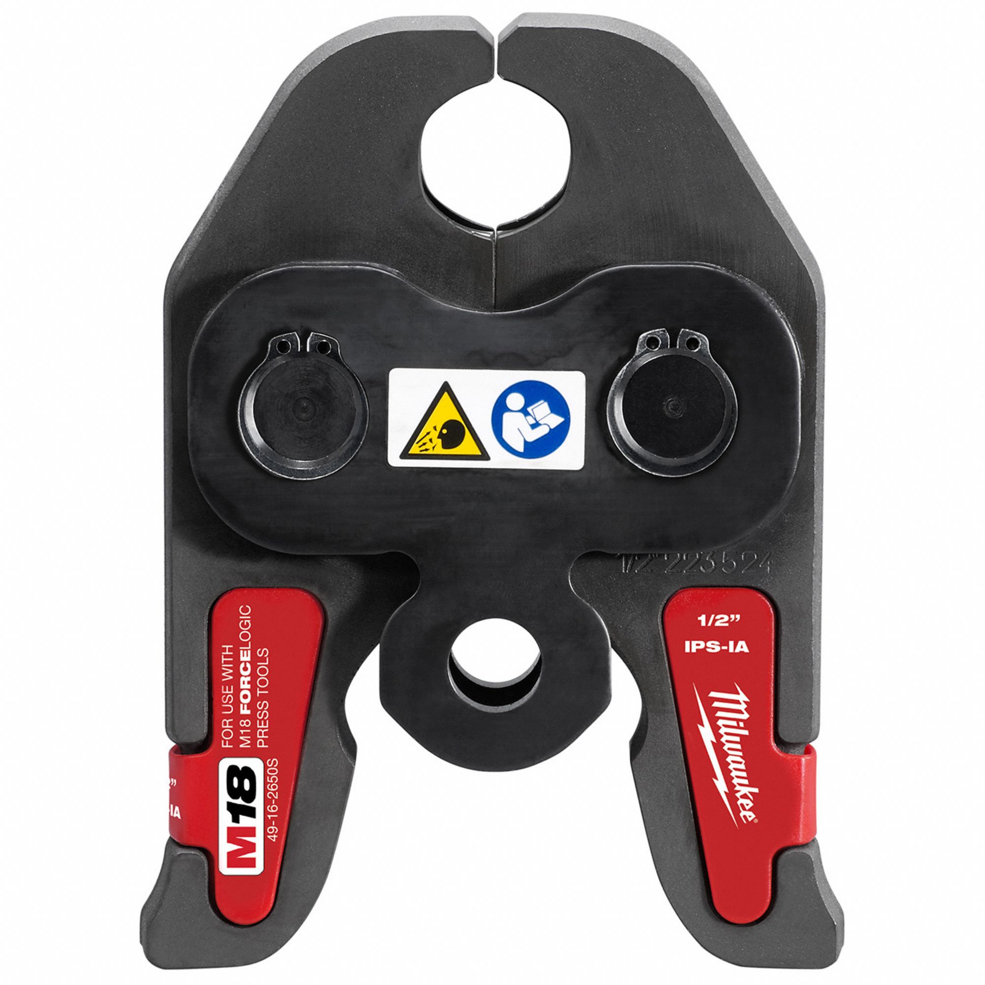 MILWAUKEE, 1/2 in Pipe, Stainless Steel, Press Jaw - 53AY96|49-16-2650S ...