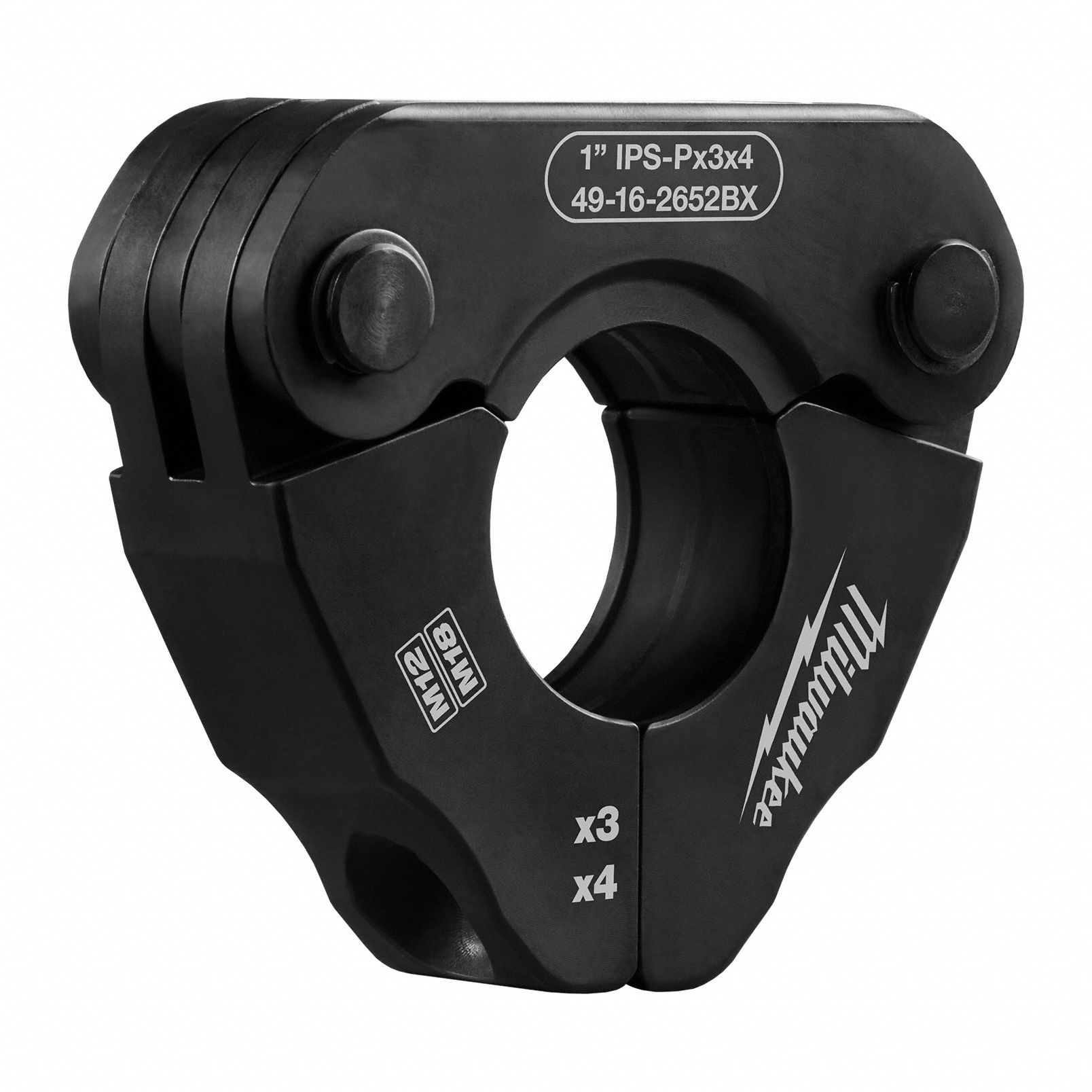 MILWAUKEE, 1 in Pipe, 304 Stainless Steel/316 Stainless Steel/Black ...