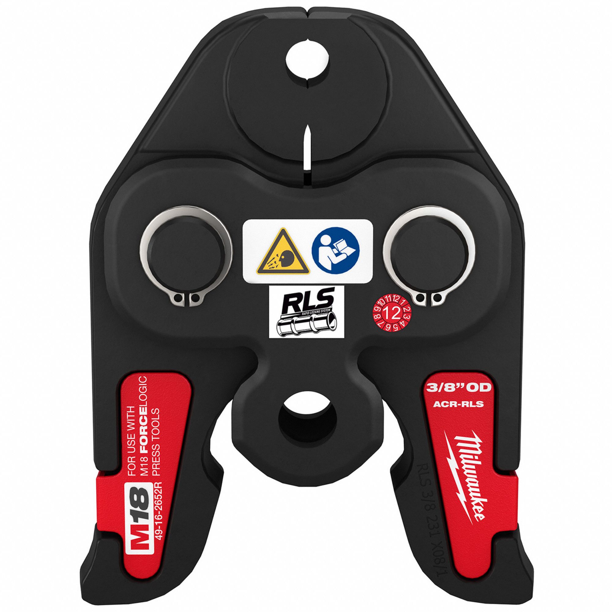 MILWAUKEE, 3/8 in Pipe, Copper (HVAC), Press Jaw - 799UZ1|49-16-2652R ...