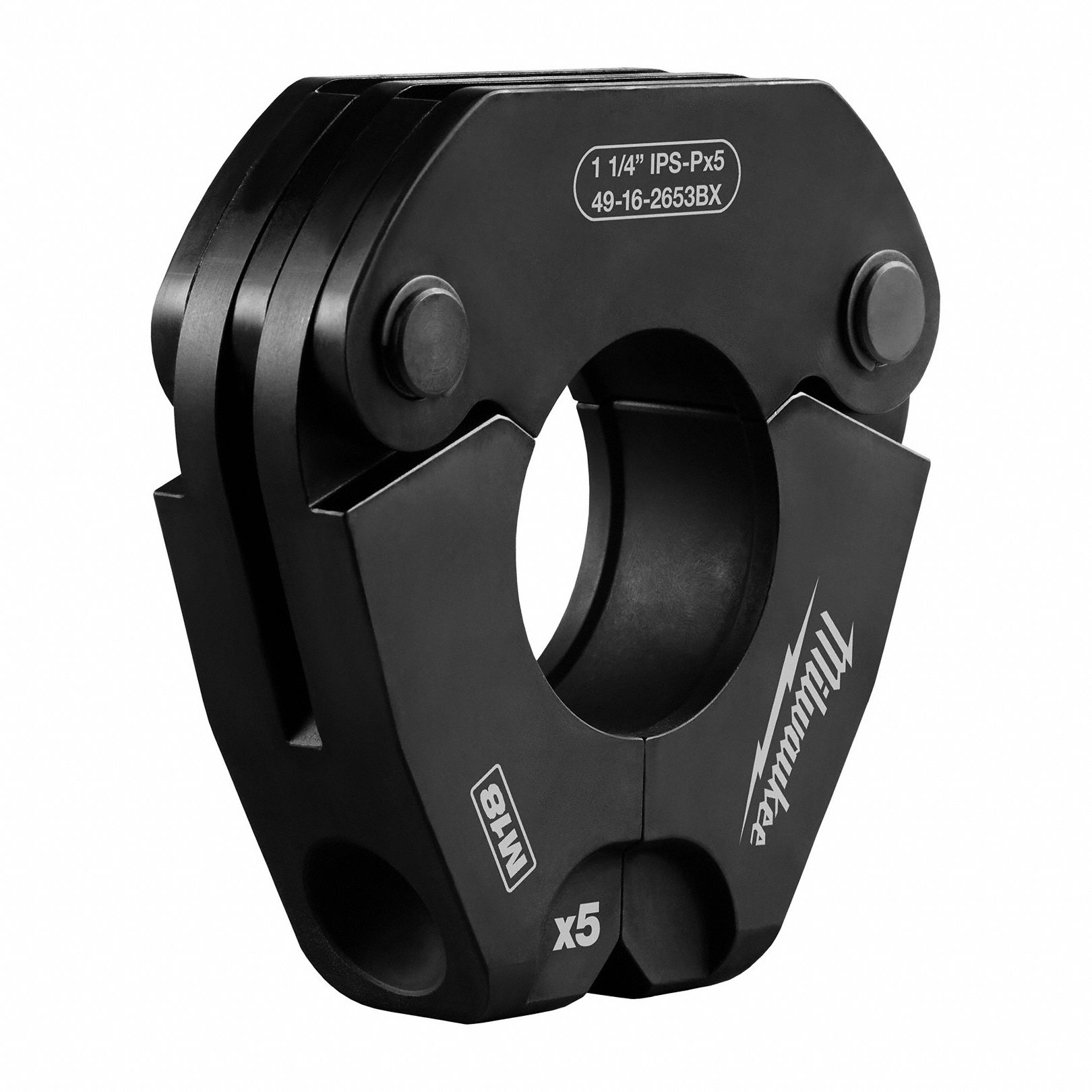 MILWAUKEE, 1 1/4 in Pipe, 304 Stainless Steel/316 Stainless Steel/Black ...