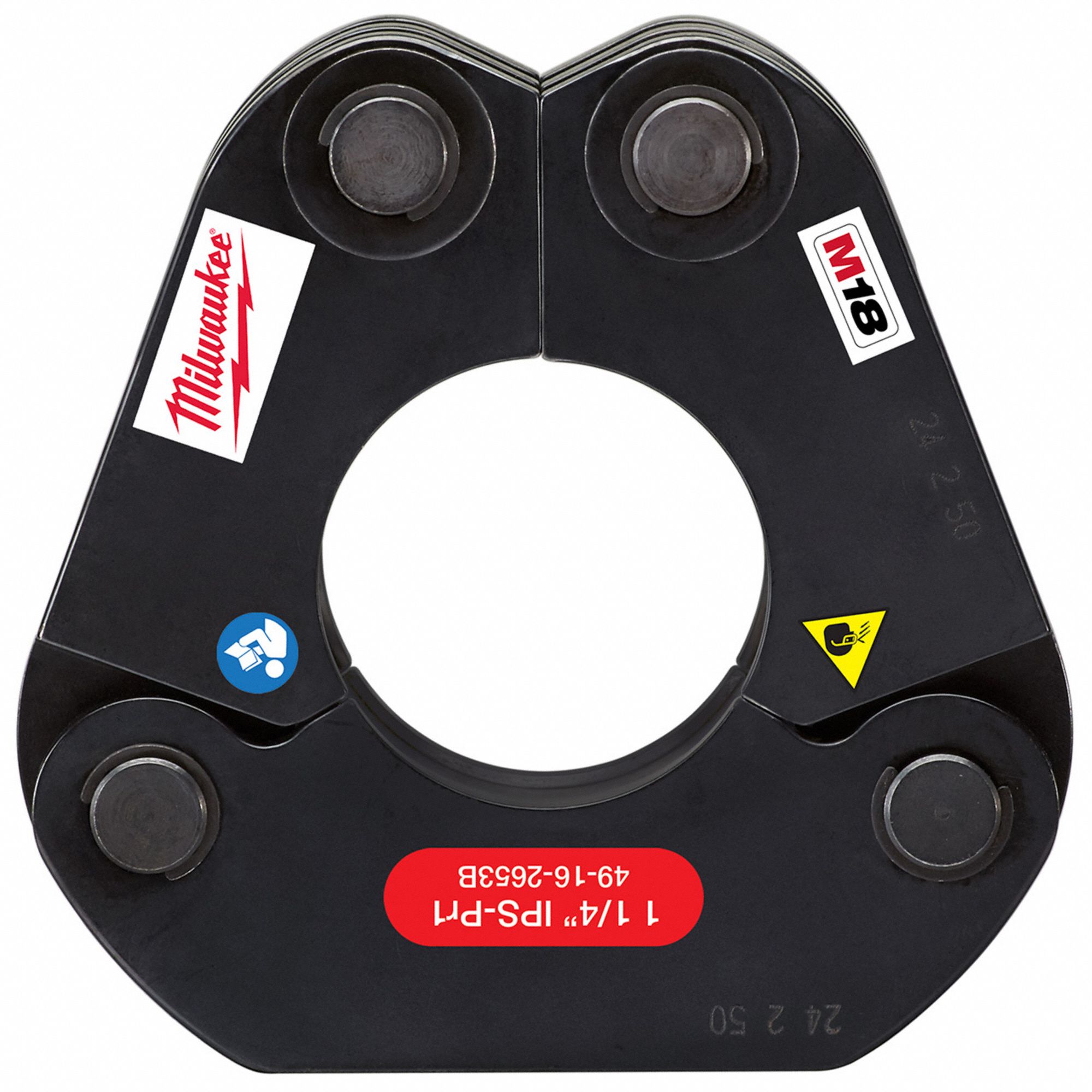 MILWAUKEE, 1 1/4 in Pipe, Carbon Steel/Stainless Steel, Press Ring ...