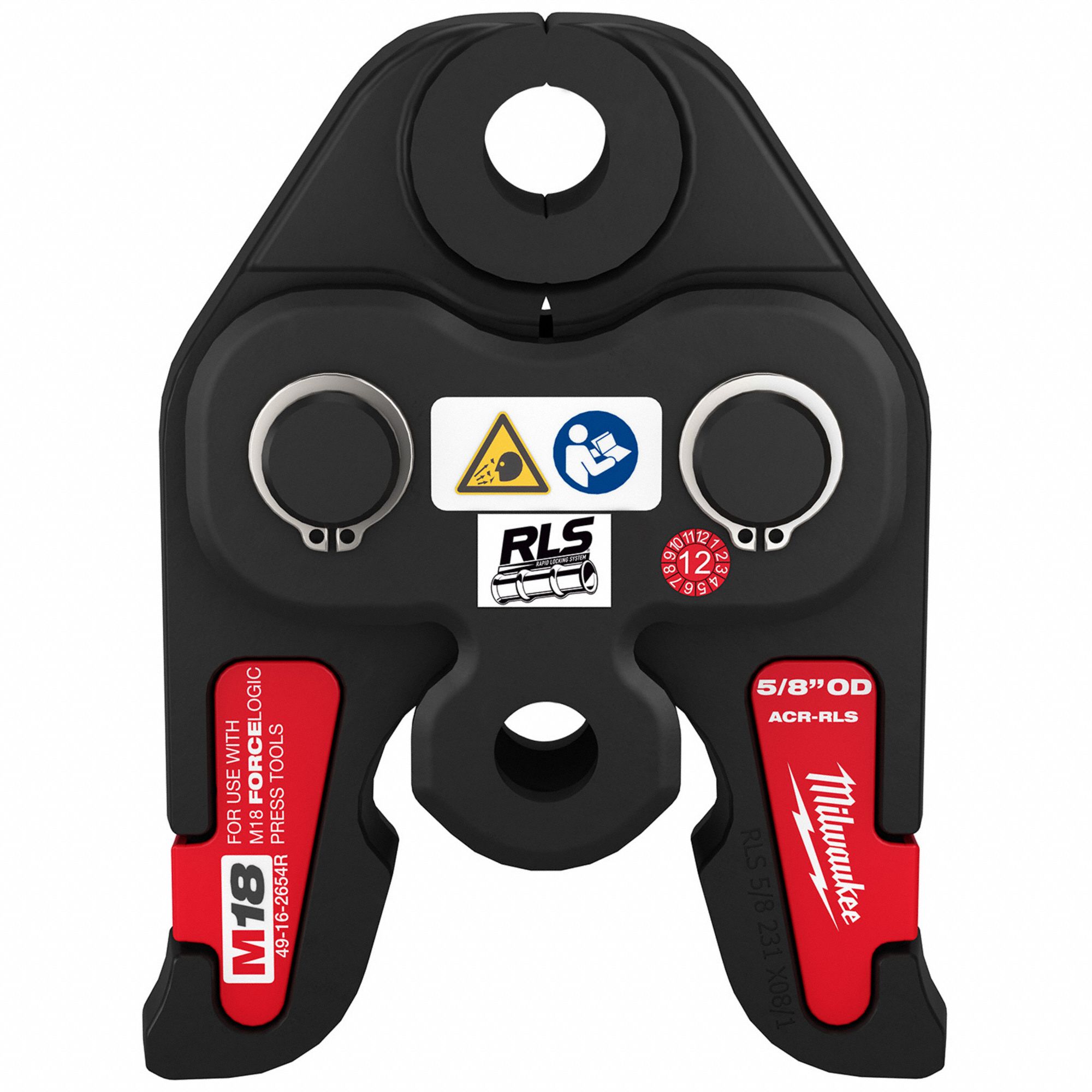 MILWAUKEE, 5/8 in Pipe, Copper (HVAC), Press Jaw - 799UZ3|49-16-2654R ...