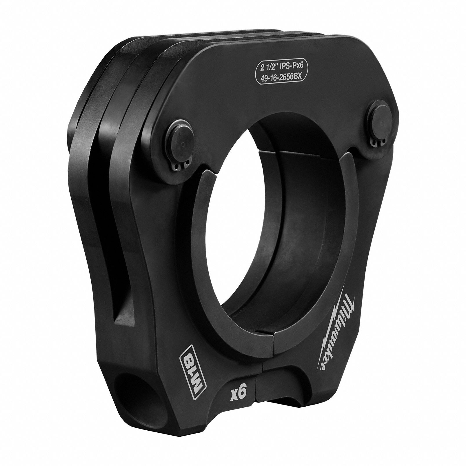 MILWAUKEE, 2 1/2 in Pipe, 304 Stainless Steel/316 Stainless Steel/Black ...