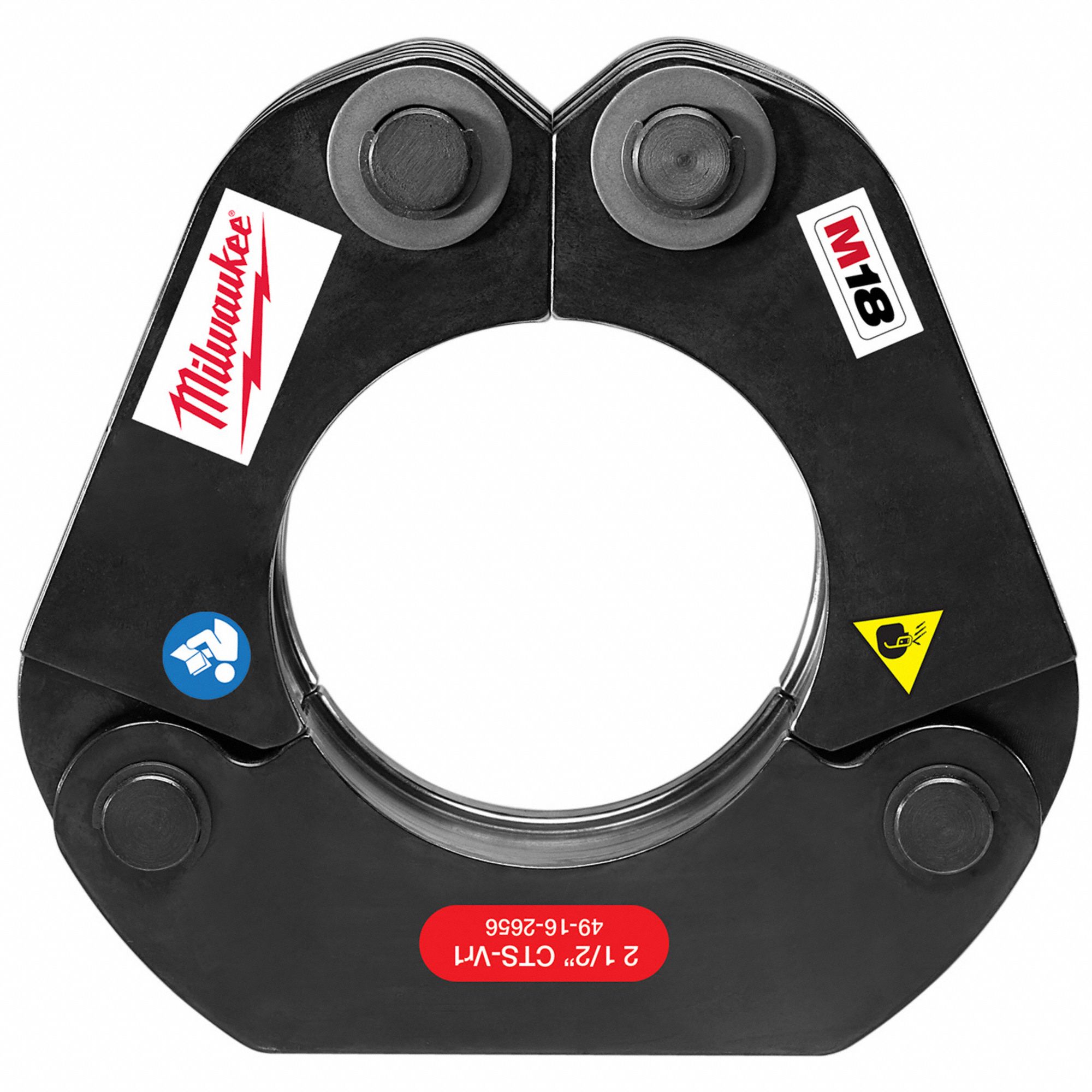 MILWAUKEE, 2 1/2 in Pipe, Copper (Plumbing)/Stainless Steel, Press Ring ...