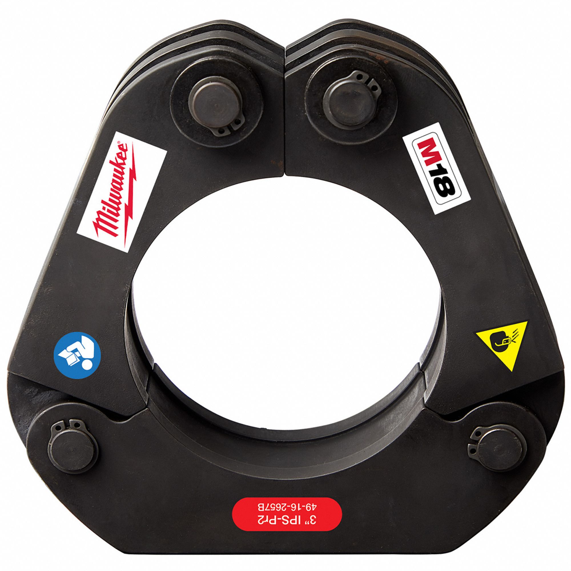 MILWAUKEE, 3 in Pipe, Carbon Steel/Stainless Steel, Press Jaw - 55EA14 ...