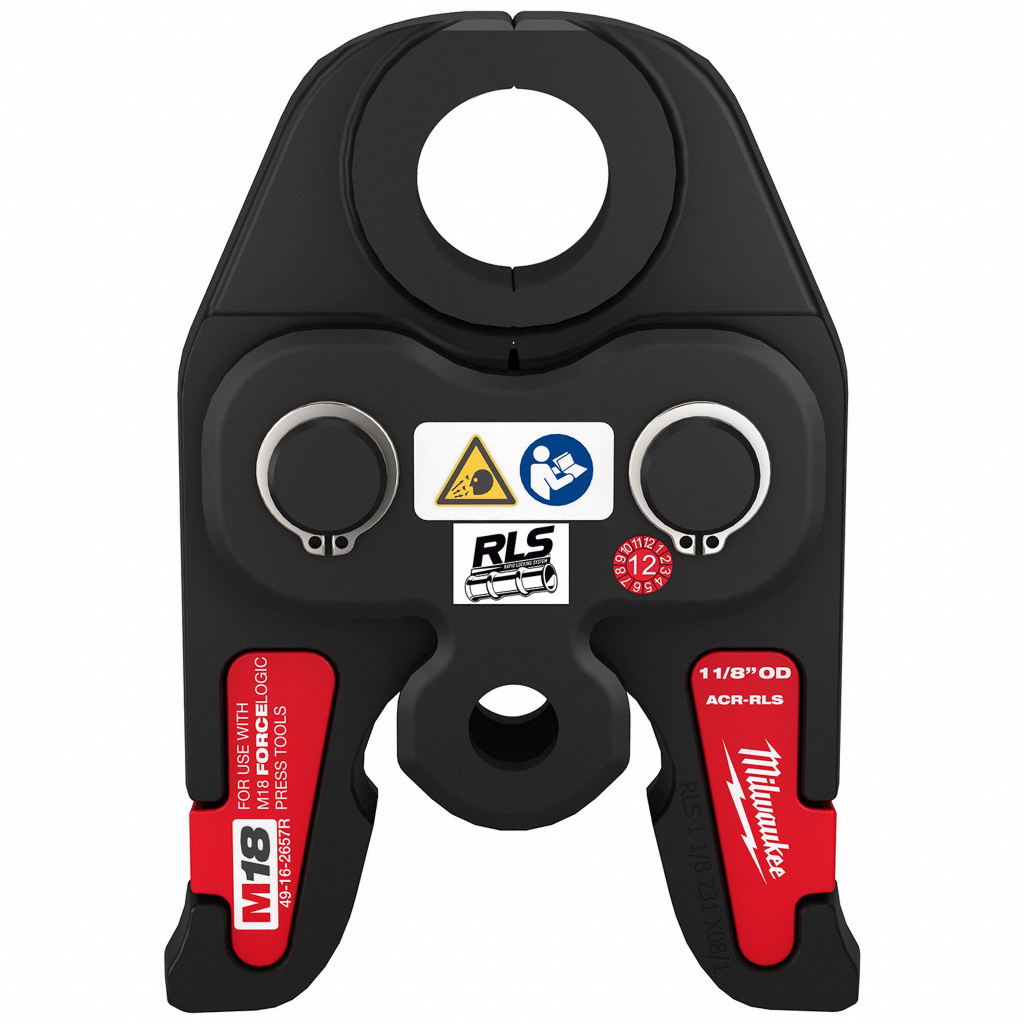 MILWAUKEE, 1 1/8 in Pipe, Copper (HVAC), Press Jaw - 799UZ6|49-16-2657R ...