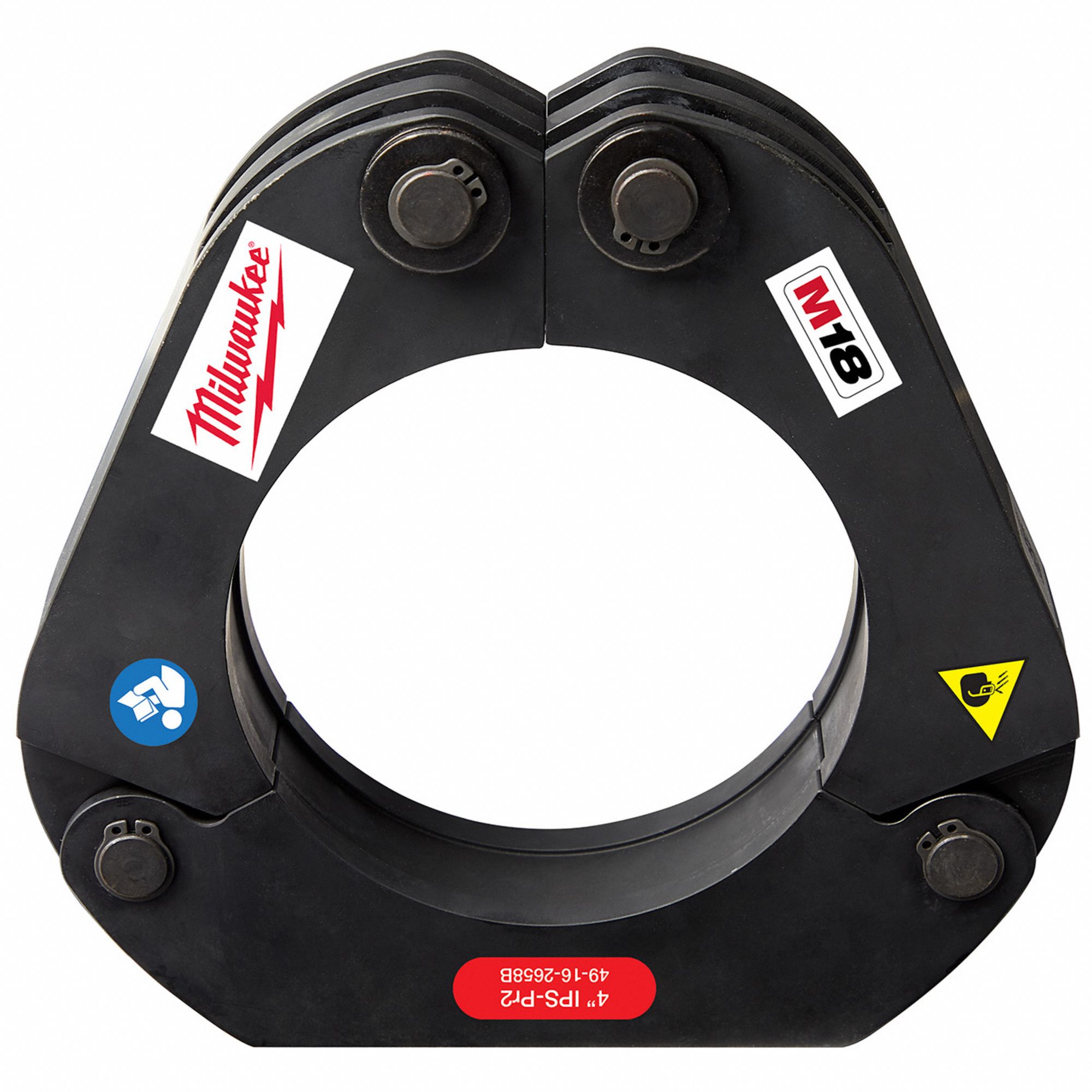 MILWAUKEE, 4 in Pipe, Carbon Steel/Stainless Steel, Press Jaw - 55EA15 ...