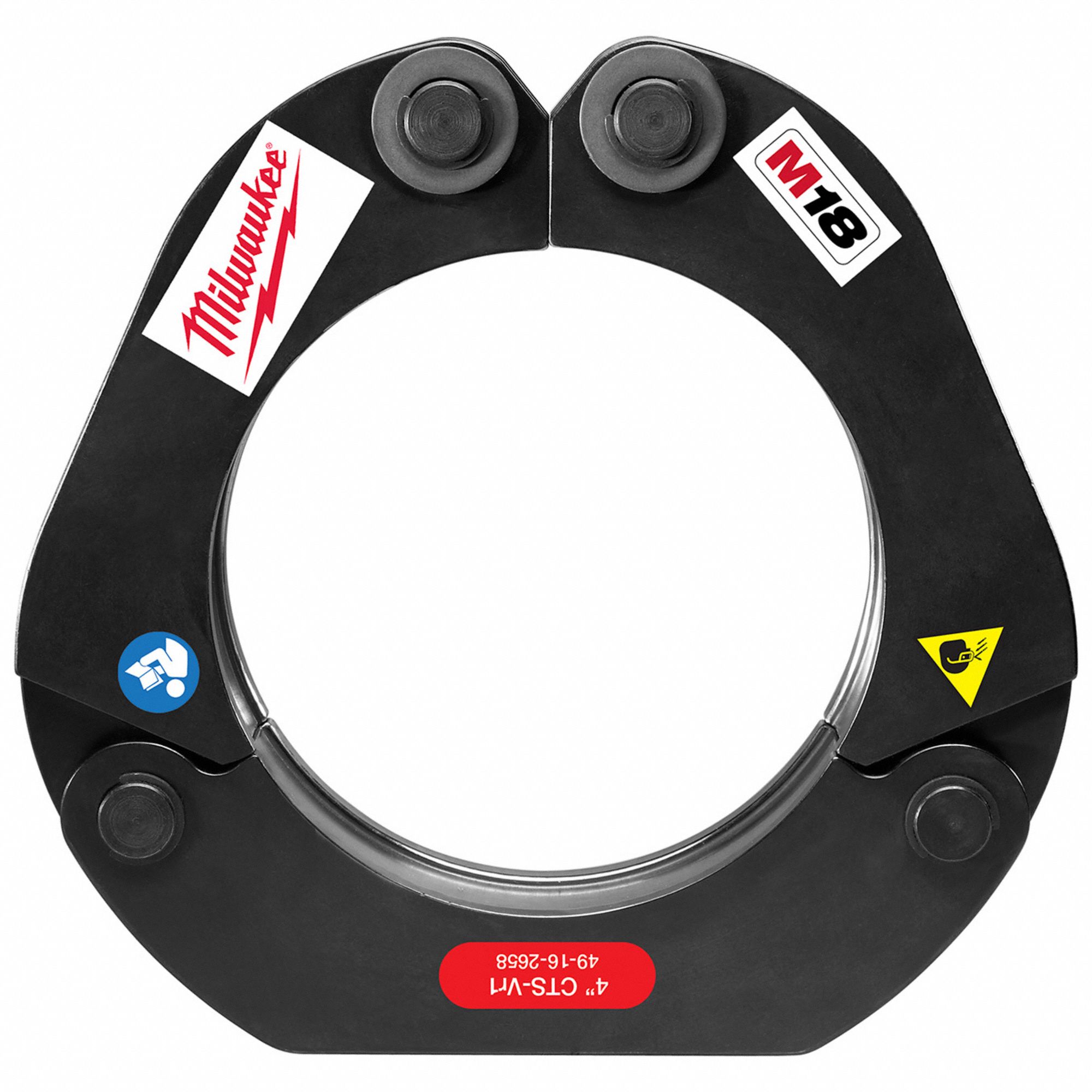 MILWAUKEE, 4 in Pipe, Copper (Plumbing)/Stainless Steel, Press Ring ...