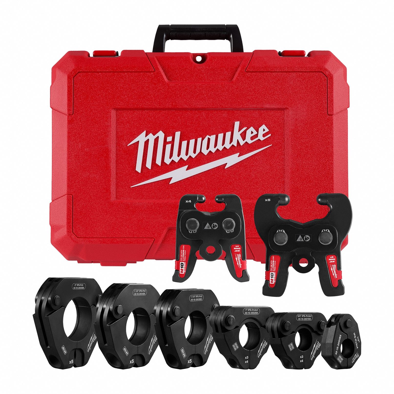 MILWAUKEE, 1/2 to 2 in Pipe, 304 Stainless Steel/316 Stainless Steel ...