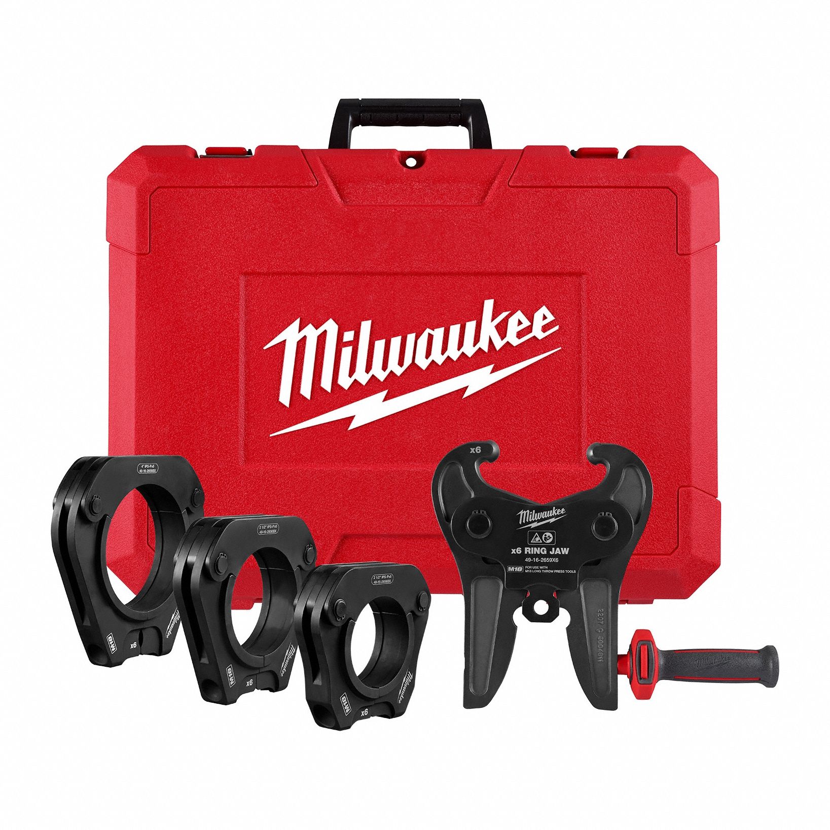 MILWAUKEE, 2 1/2 to 4 in Pipe, 304 Stainless Steel/316 Stainless Steel ...