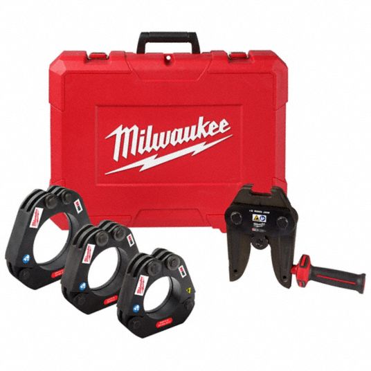 MILWAUKEE, 2 1/2 in to 4 in Pipe, Black Iron, Press Ring Kit - 55EA12 ...