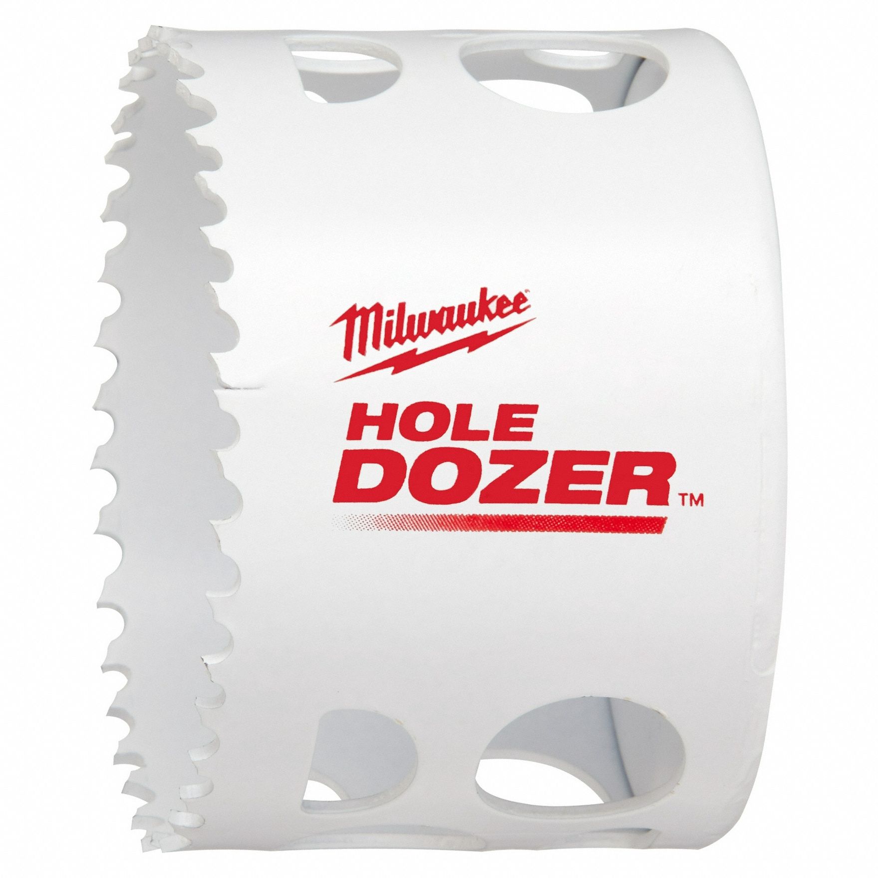 MILWAUKEE HOLE SAW, 2⅞ IN SAW DIAMETER, 3.5 TEETH PER INCH, 1⅝ IN MAX CUTTING DEPTH, BI-METAL ...