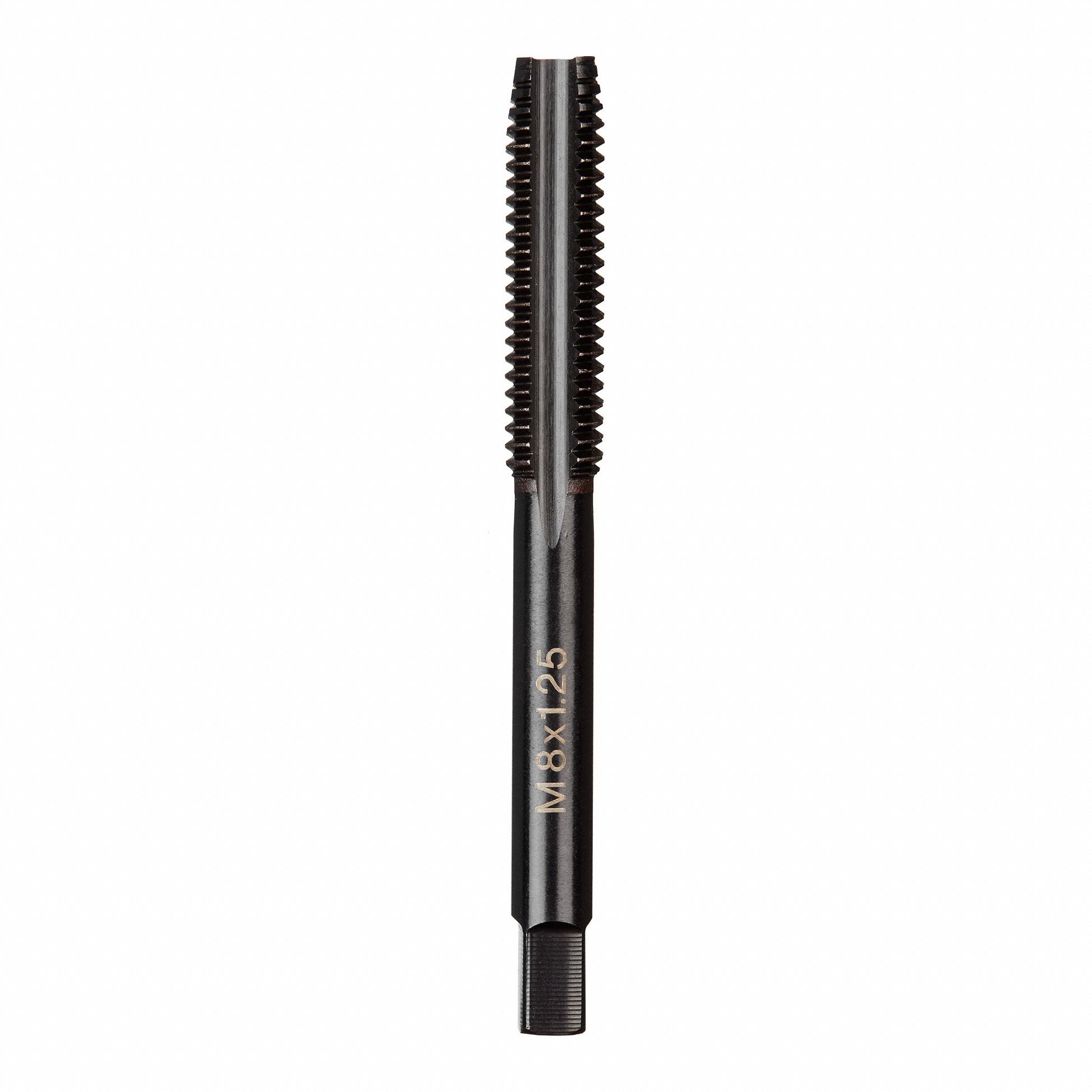 MILWAUKEE, M8 x 1.25 mm Thread Size, 31.75 mm Thread Lg, Straight Flute ...