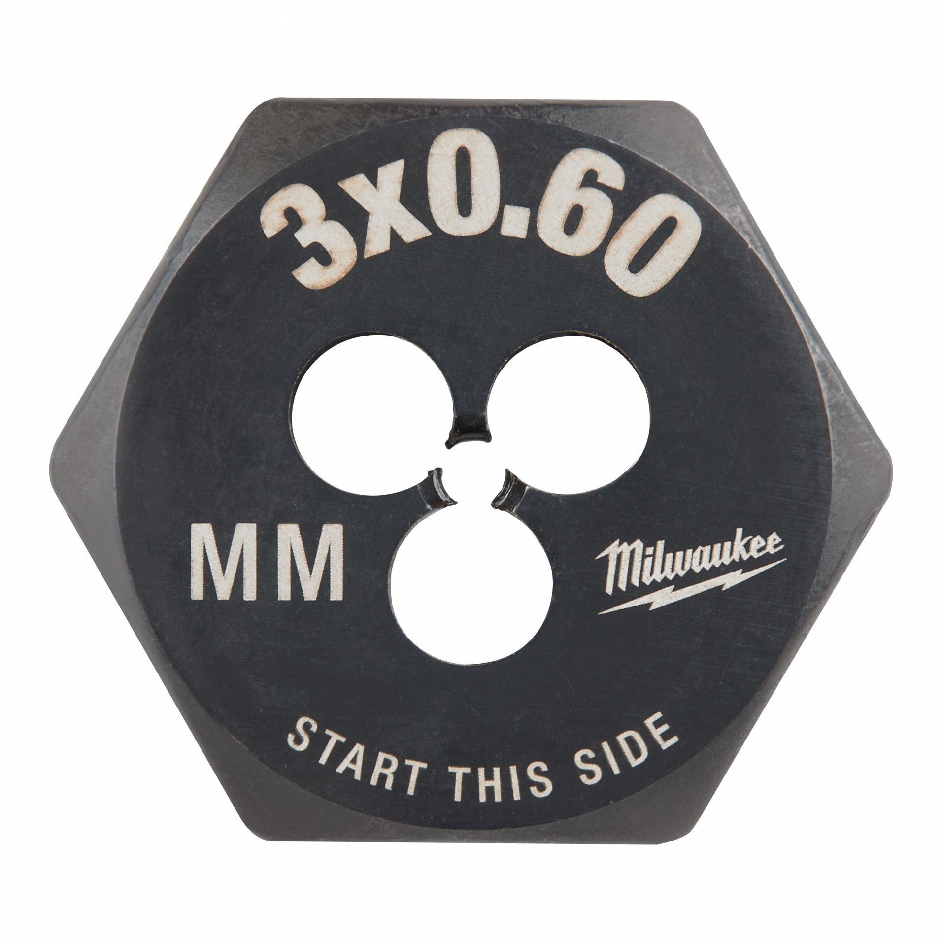 MILWAUKEE, Solid, Carbon Steel, Hex Threading Die - 820RM9|49-57-5310 ...