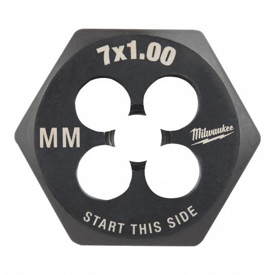 MILWAUKEE, Solid, Carbon Steel, Hex Threading Die - 820RP4|49-57-5341 ...
