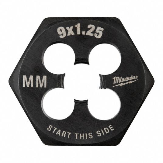 MILWAUKEE, Solid, Right Hand, Hex Threading Die - 820RP9|49-57-5347 ...