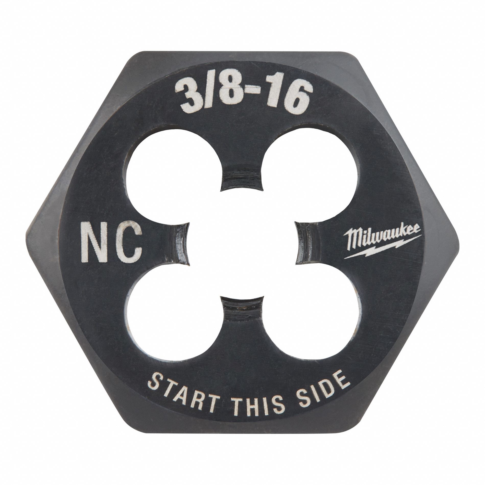 MILWAUKEE, Solid, Carbon Steel, Hex Threading Die - 820RR0|49-57-5348 ...