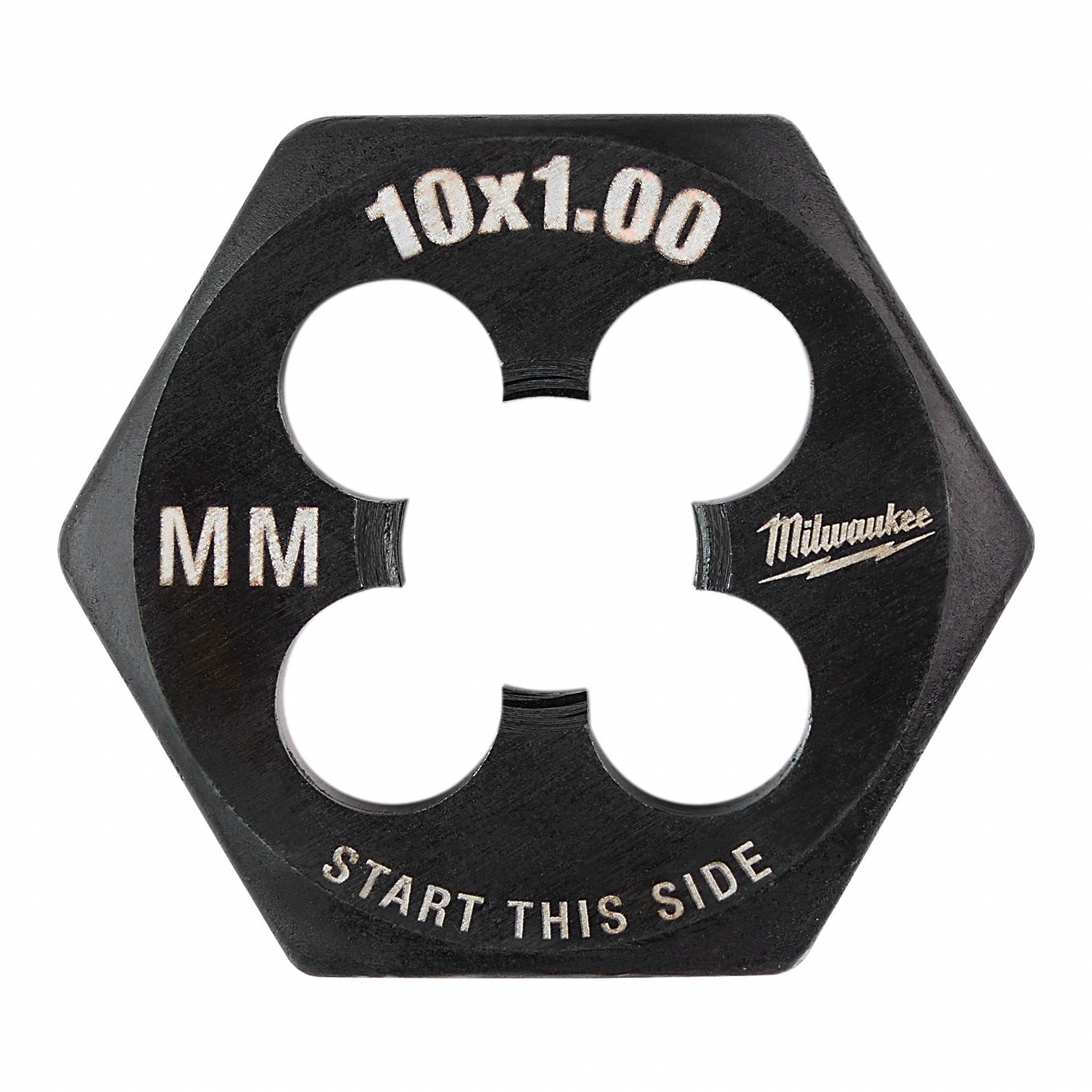 MILWAUKEE, Solid, Carbon Steel, Hex Threading Die - 820RR5|49-57-5354 ...