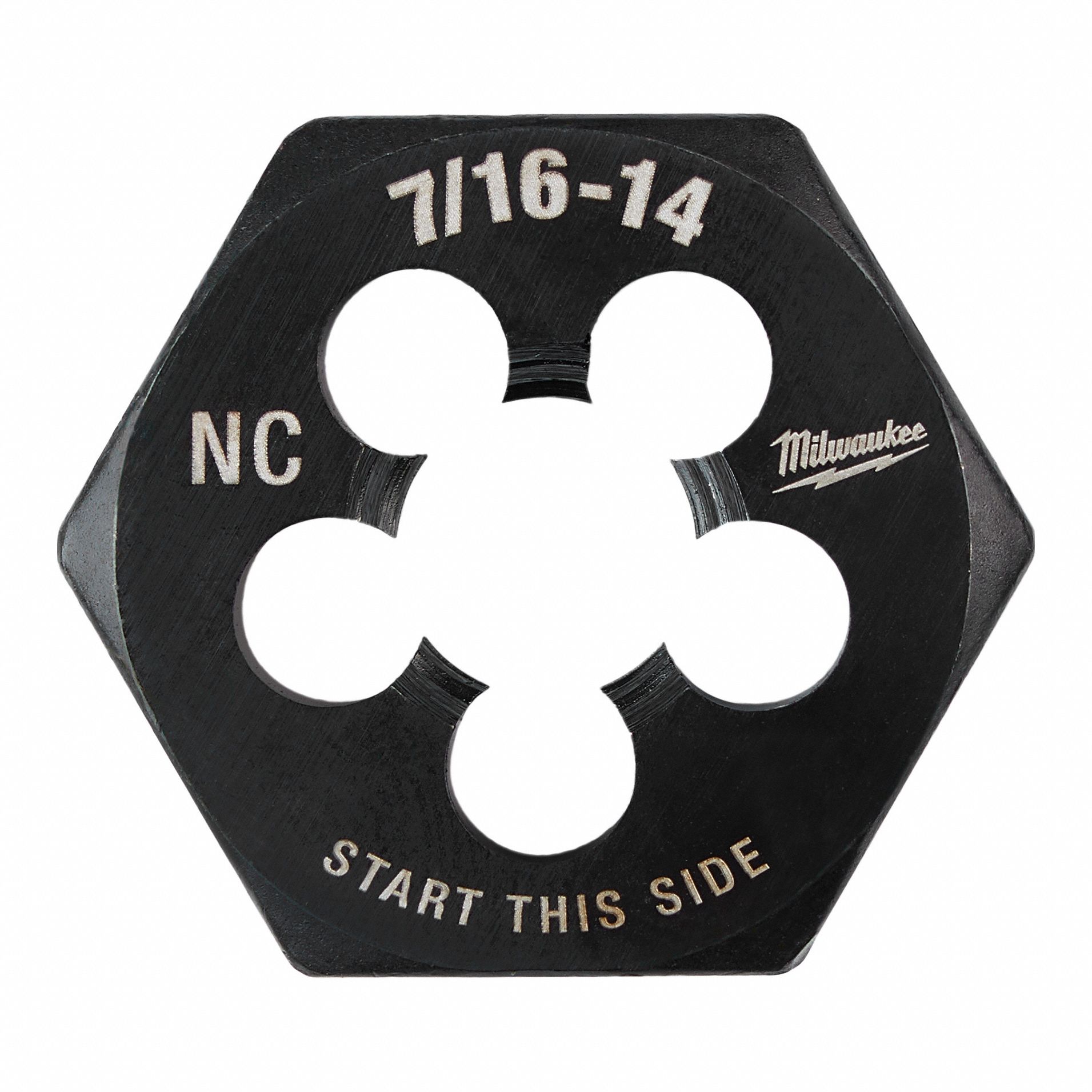 MILWAUKEE, Solid, Carbon Steel, Hex Threading Die - 820RR6|49-57-5355 ...