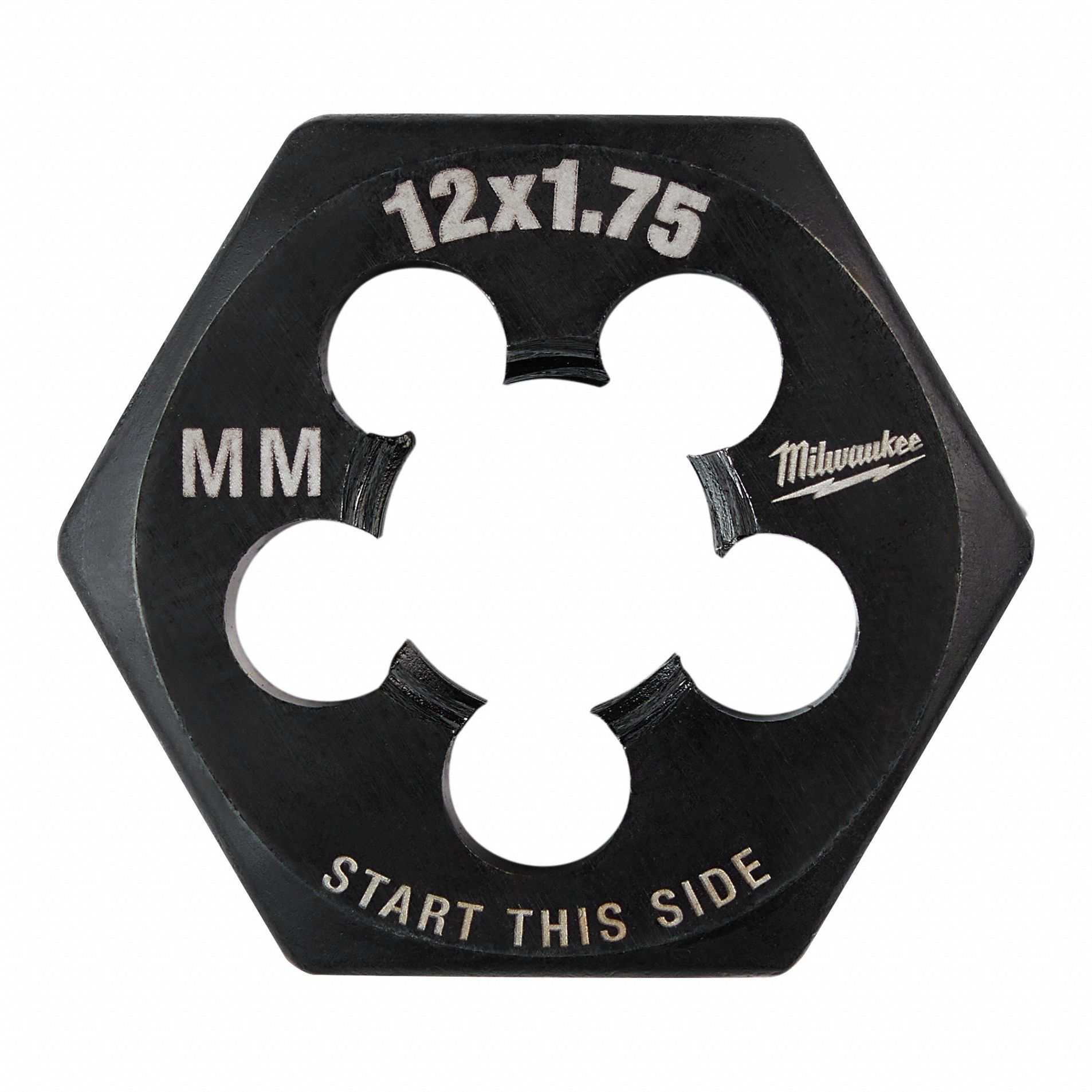 MILWAUKEE, Solid, Carbon Steel, Hex Threading Die - 820RR9|49-57-5358 ...