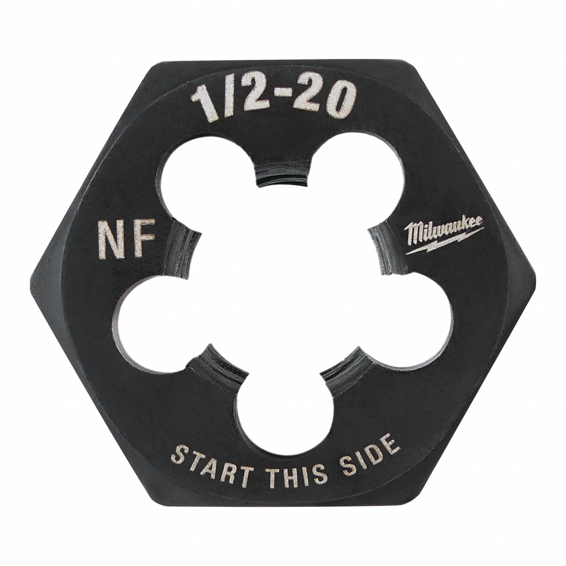 MILWAUKEE, Solid, Carbon Steel, Hex Threading Die - 820RT3|49-57-5362 ...