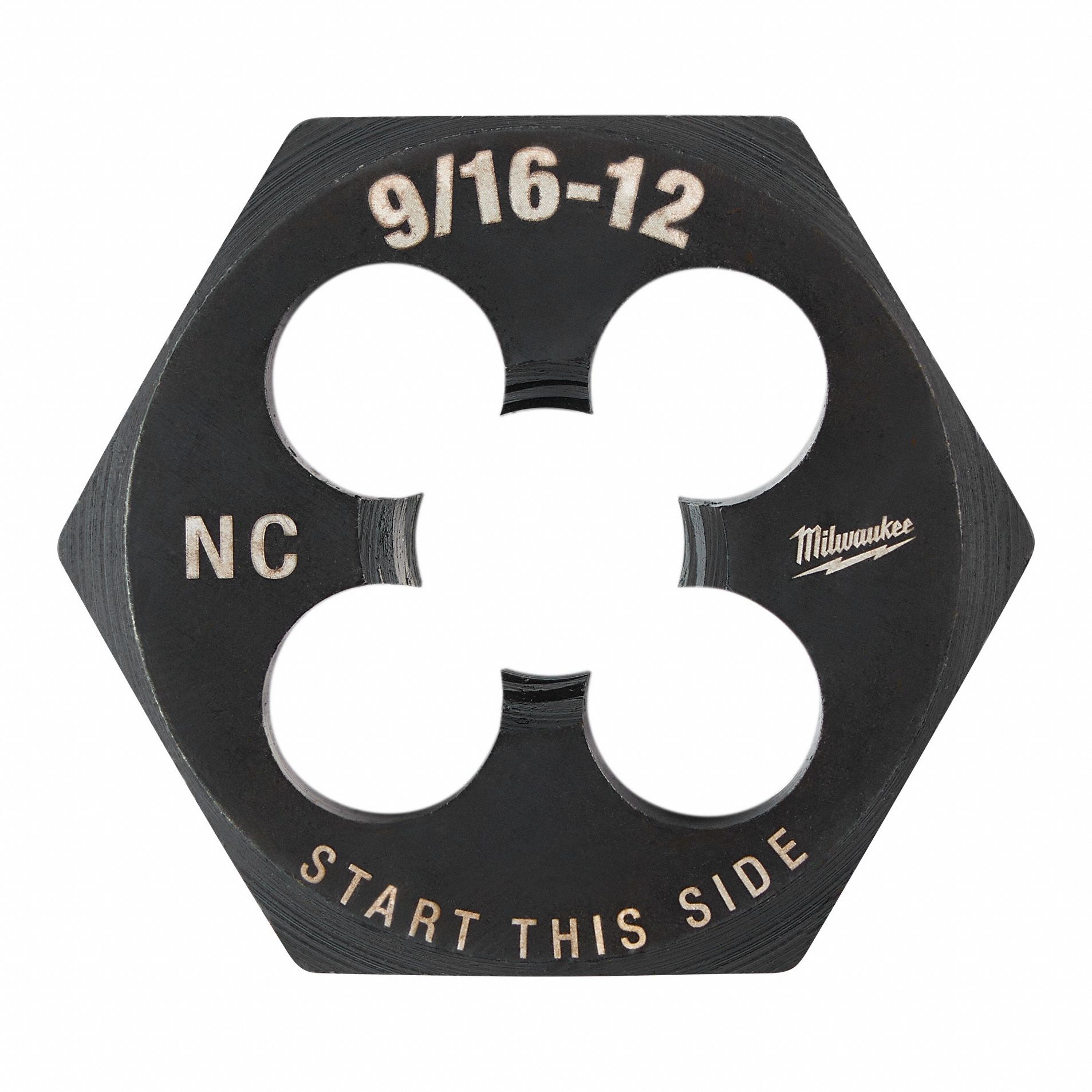 MILWAUKEE, Solid, Carbon Steel, Hex Threading Die - 820RT4|49-57-5365 ...