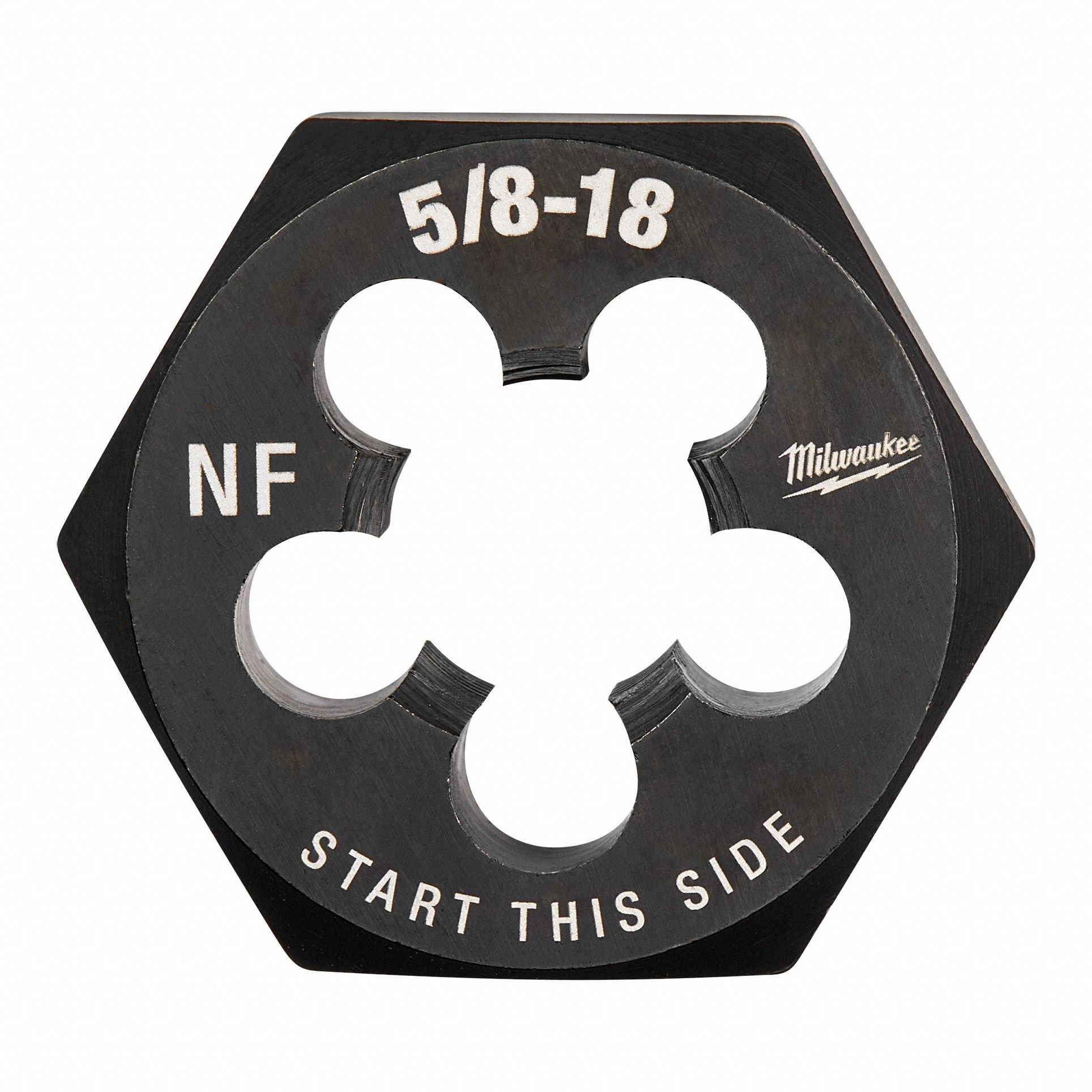 MILWAUKEE, Solid, Right Hand, Hex Threading Die - 820RT8|49-57-5371 ...