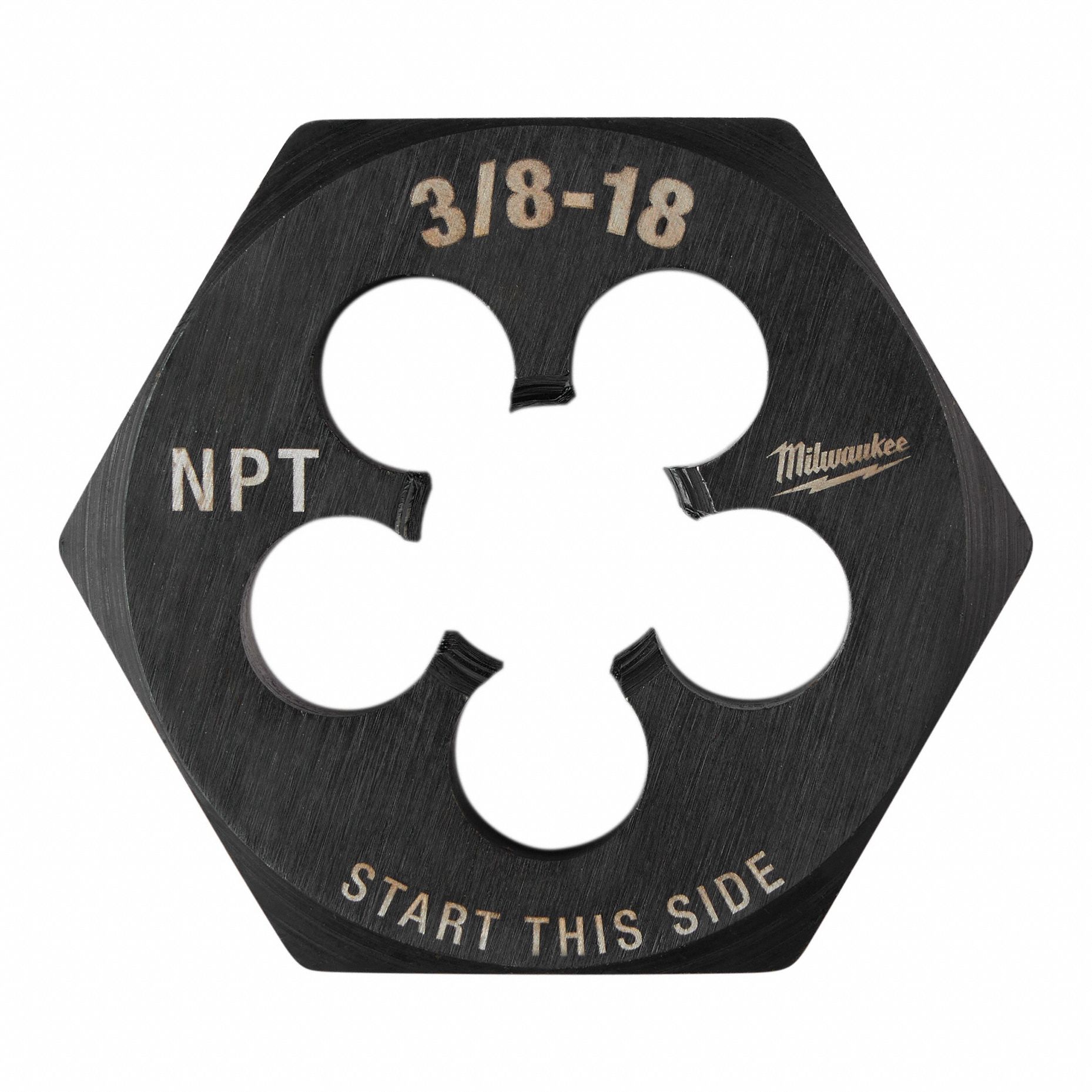 MILWAUKEE, Solid, Right Hand, Hex Threading Die - 820RU4|49-57-5392 ...