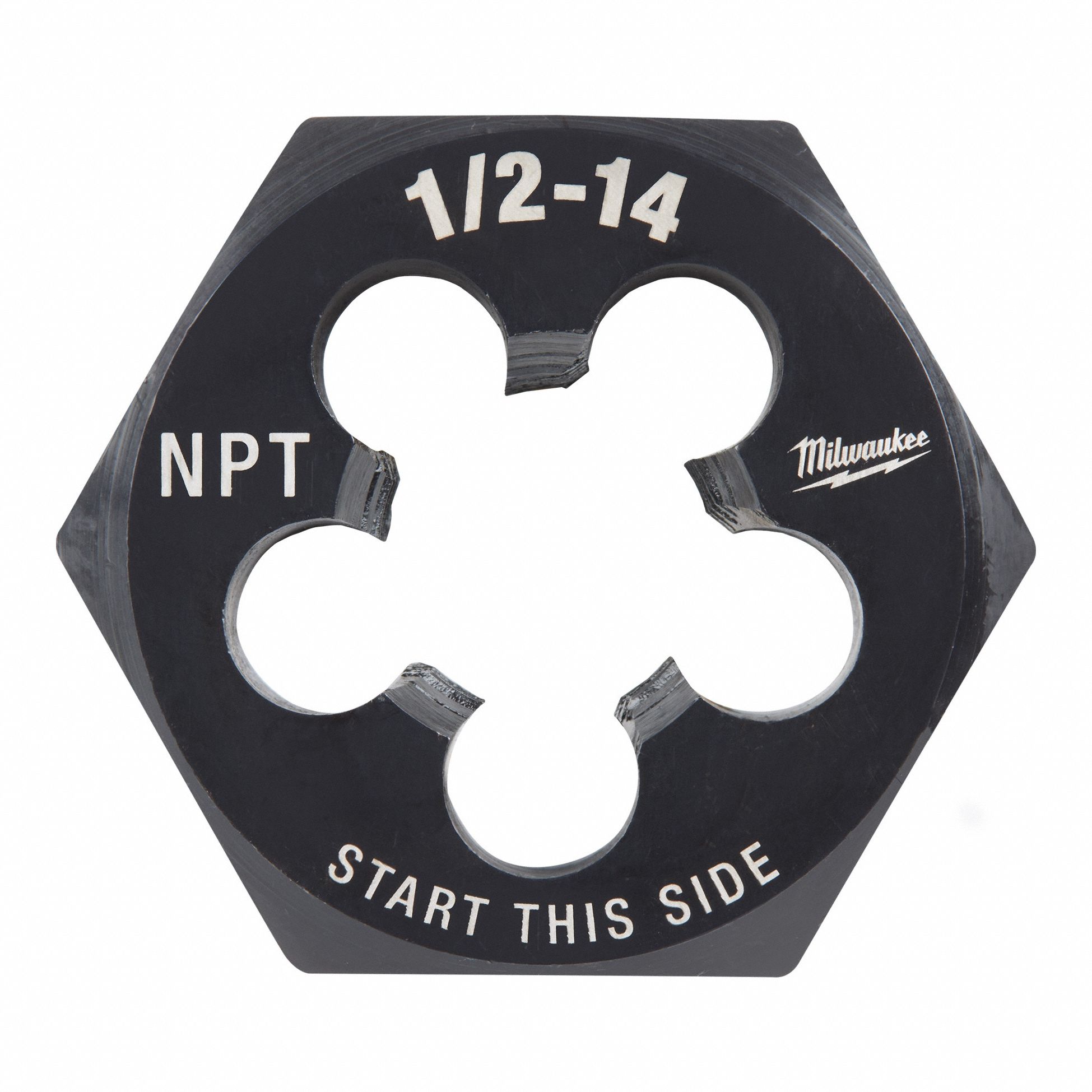 MILWAUKEE, Solid, Right Hand, Hex Threading Die - 820RU5|49-57-5393 ...