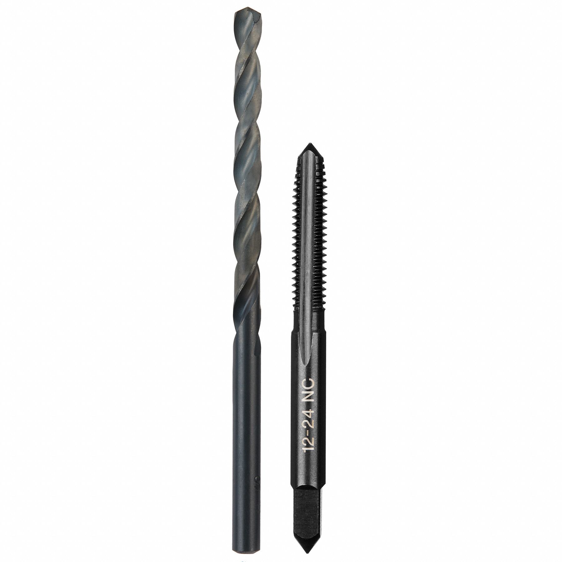 MILWAUKEE, 2 Pieces, Carbon Steel Tap, Plug Tap and Drill Bit - 820RV1 ...