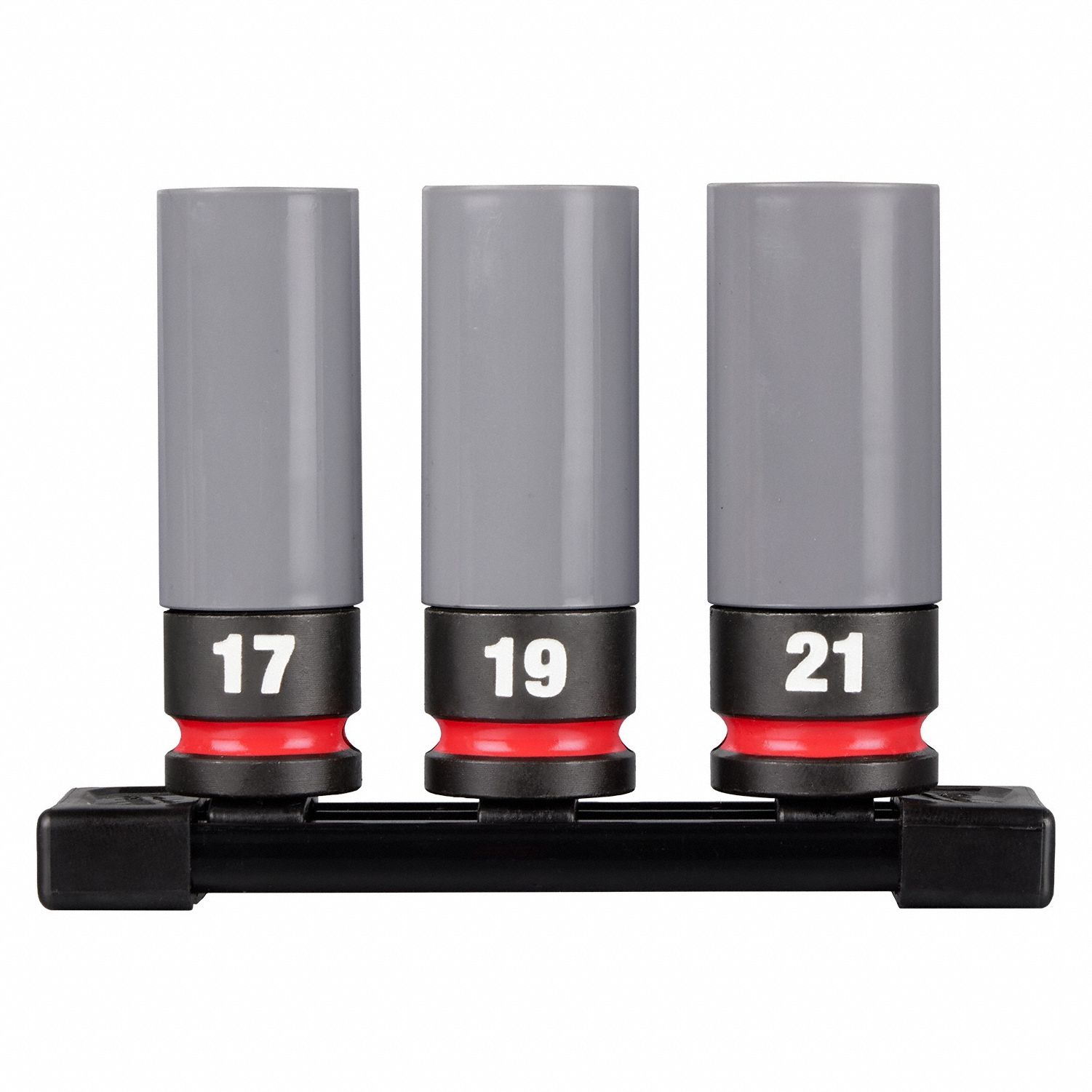 MILWAUKEE, 1/2 in Drive Size, 3 Pieces, Lug Nut Wheel Socket Set ...