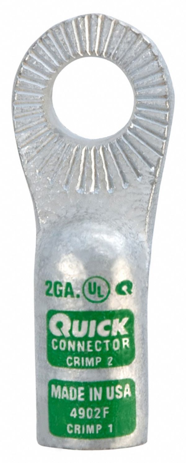 QUICKCABLE One-Hole Lug Compression Connector: Locking Lug, Crimp ...
