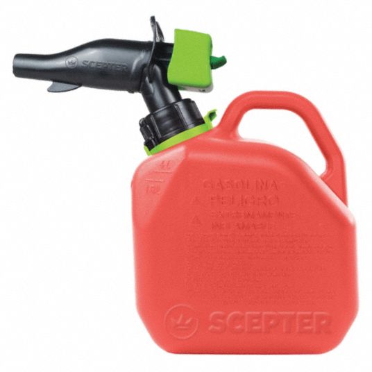 SCEPTER, 1 gal Capacity, Self, Gas Can - 490N34|FR1G101 - Grainger