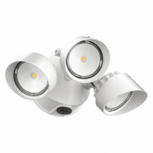 LED, 3 Lightheads, Adjustable Beam Security Light - 490P86|OLF 3RH 40K ...