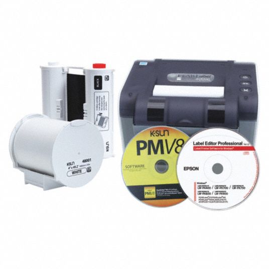 PC Connected, Single Color, Desktop Label Printer Kit - 490R42|1450 ...