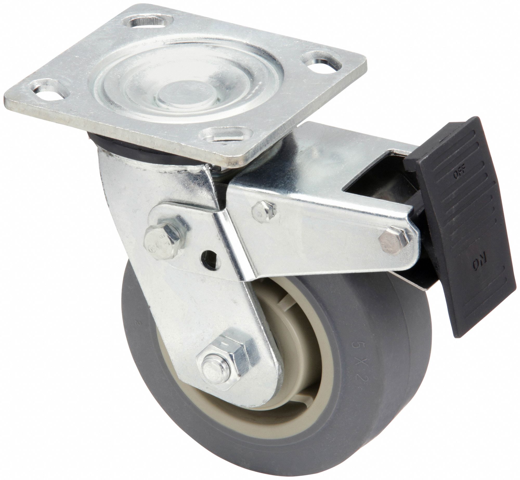 APPROVED VENDOR Rueda c/Placa,5" diá.,2" An,350 lb. - Ruedas con Placa ...