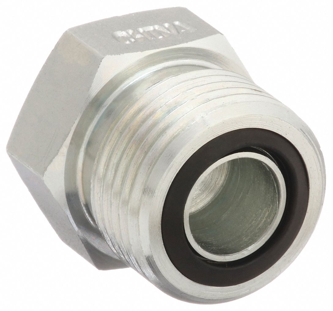 Steel, 3/4 in Fitting Size, Hydraulic Hose Plug - 490W61|12 PNLO-S ...