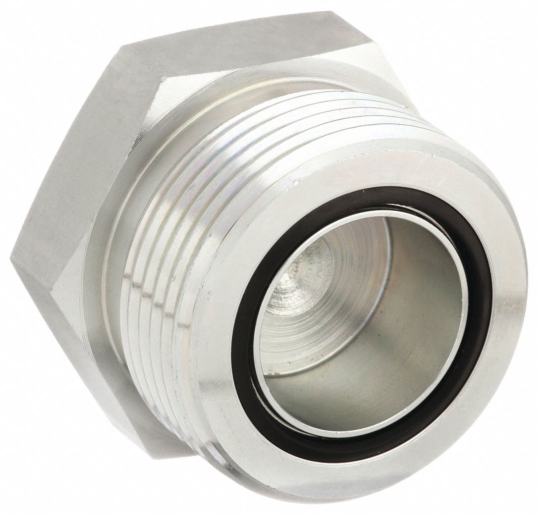 Steel, 1 in Fitting Size, Hydraulic Hose Plug - 490W62|16 PNLO-S - Grainger