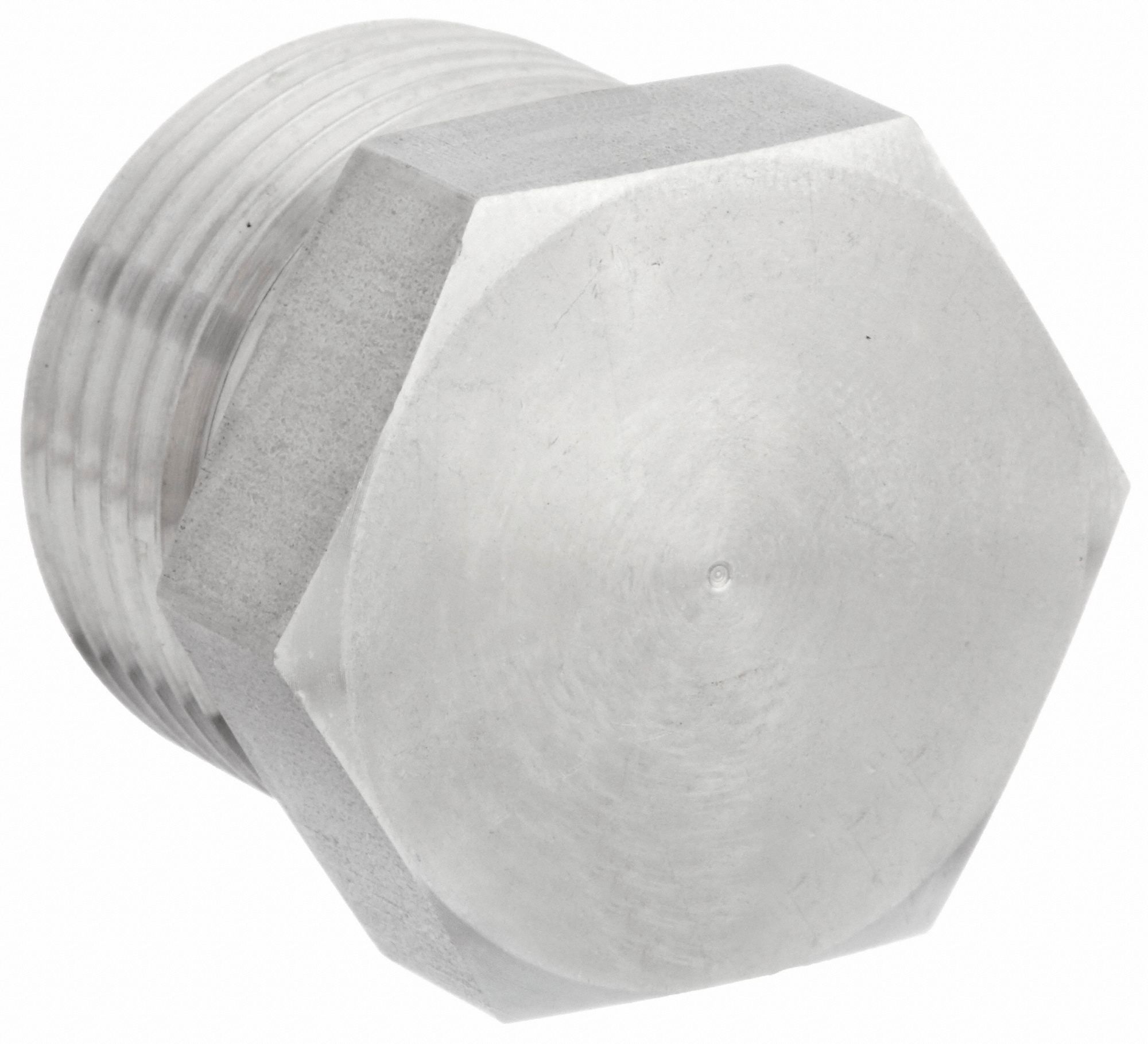 PARKER Hydraulic Hose Plug: Stainless Steel, 3/4 in Fitting Size, 6,000 ...