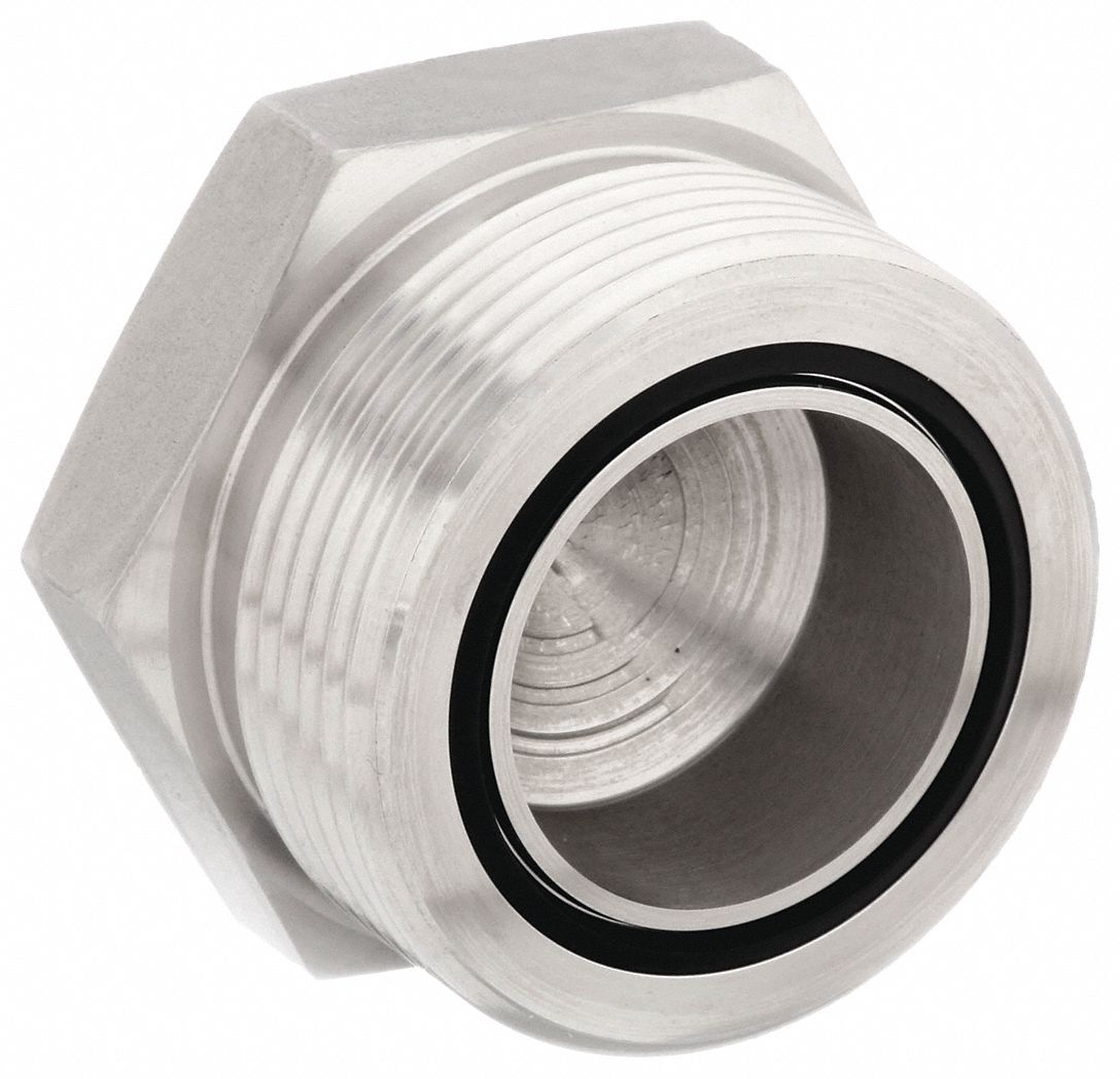 Stainless Steel, 1 1/4 in Fitting Size, Hydraulic Hose Plug - 490W68|20 ...