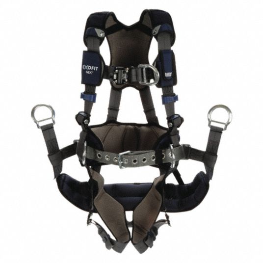 3M DBI-SALA, Vest, Quick-Connect / Quick-Connect Buckles, Full Body ...