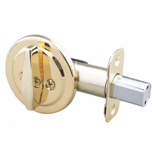 EZ-FLO, Cylindrical, 1 3/8 in Door Thick - Max, Deadbolt Lock - 491T66 ...