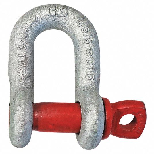 CROSBY Shackle: Bolt/Cotter/Nut Pin, 6,500 lb Working Load Limit, 1 1/ ...