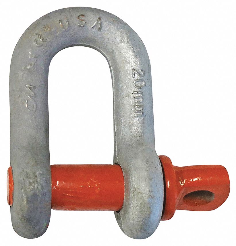 COLUMBUS MCKINNON CORP., Chain Shackle, 9,500 lb Working Load Limit, D ...