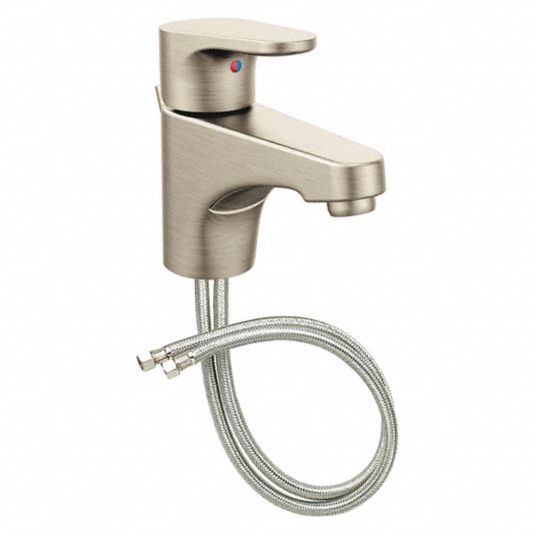 CFG, Edgestone, Brass, Straight Spout Bathroom Faucet - 492N30|46101BN ...